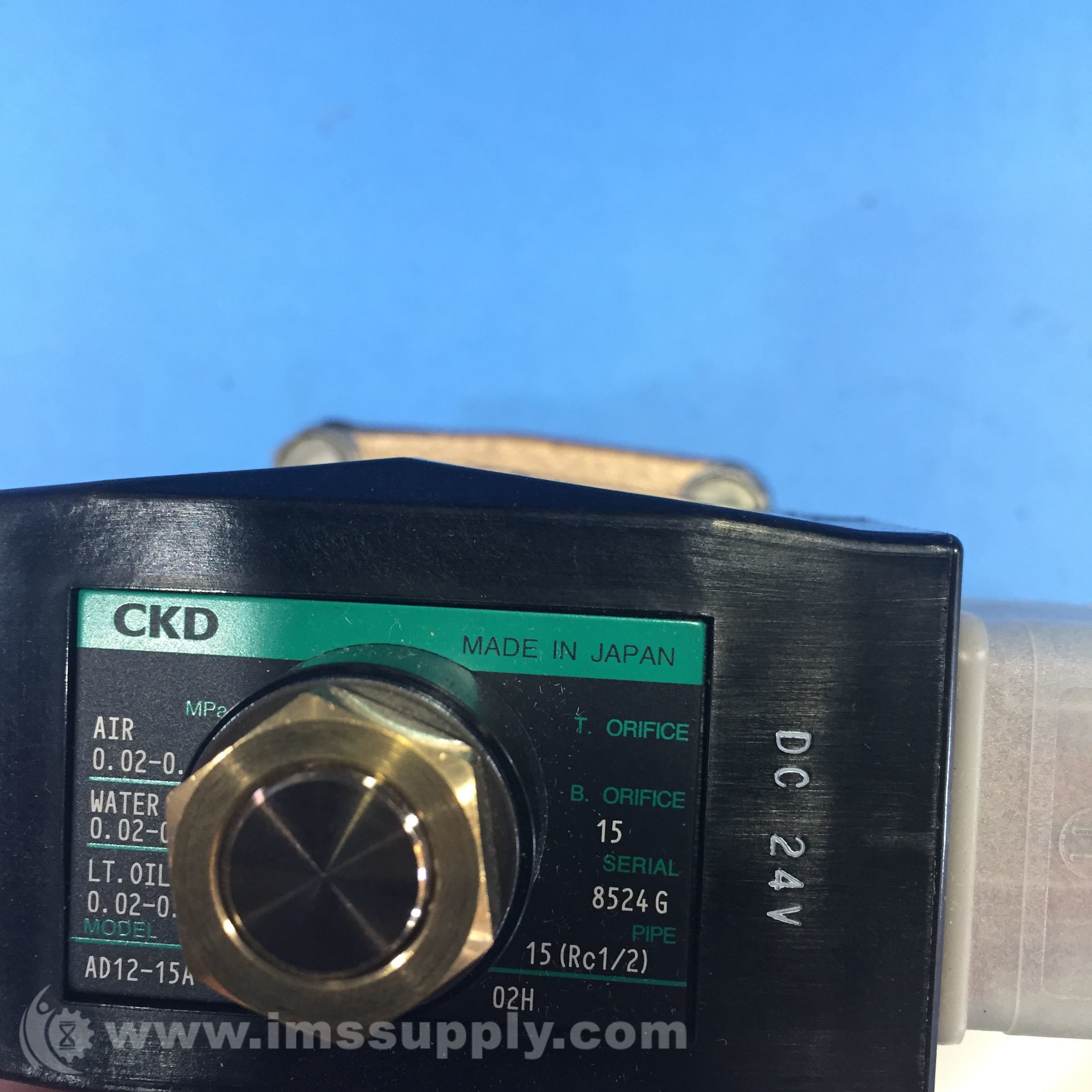 CKD AD12-15A Solenoid Valve - IMS Supply