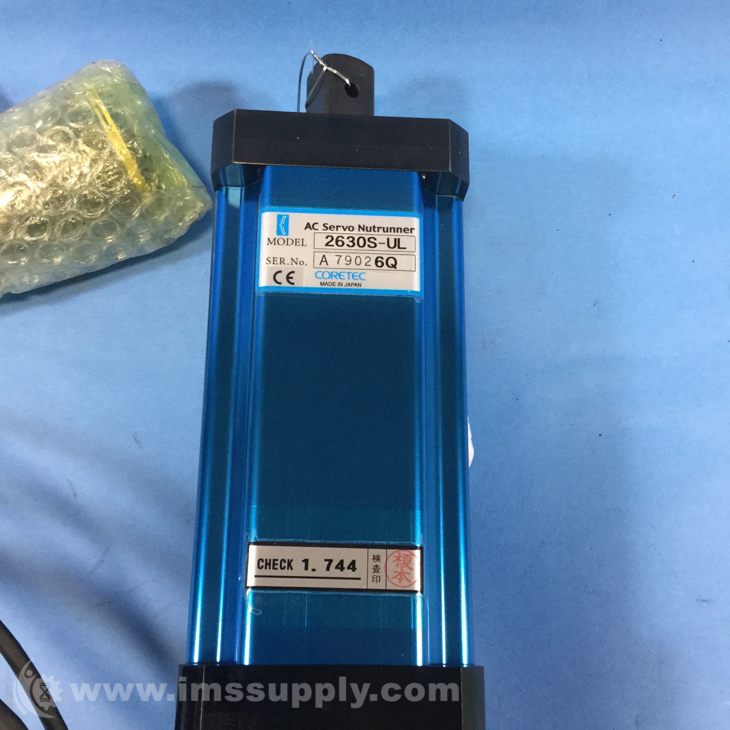 Coretec 2630S-UL AC Servo Nutrunner - IMS Supply