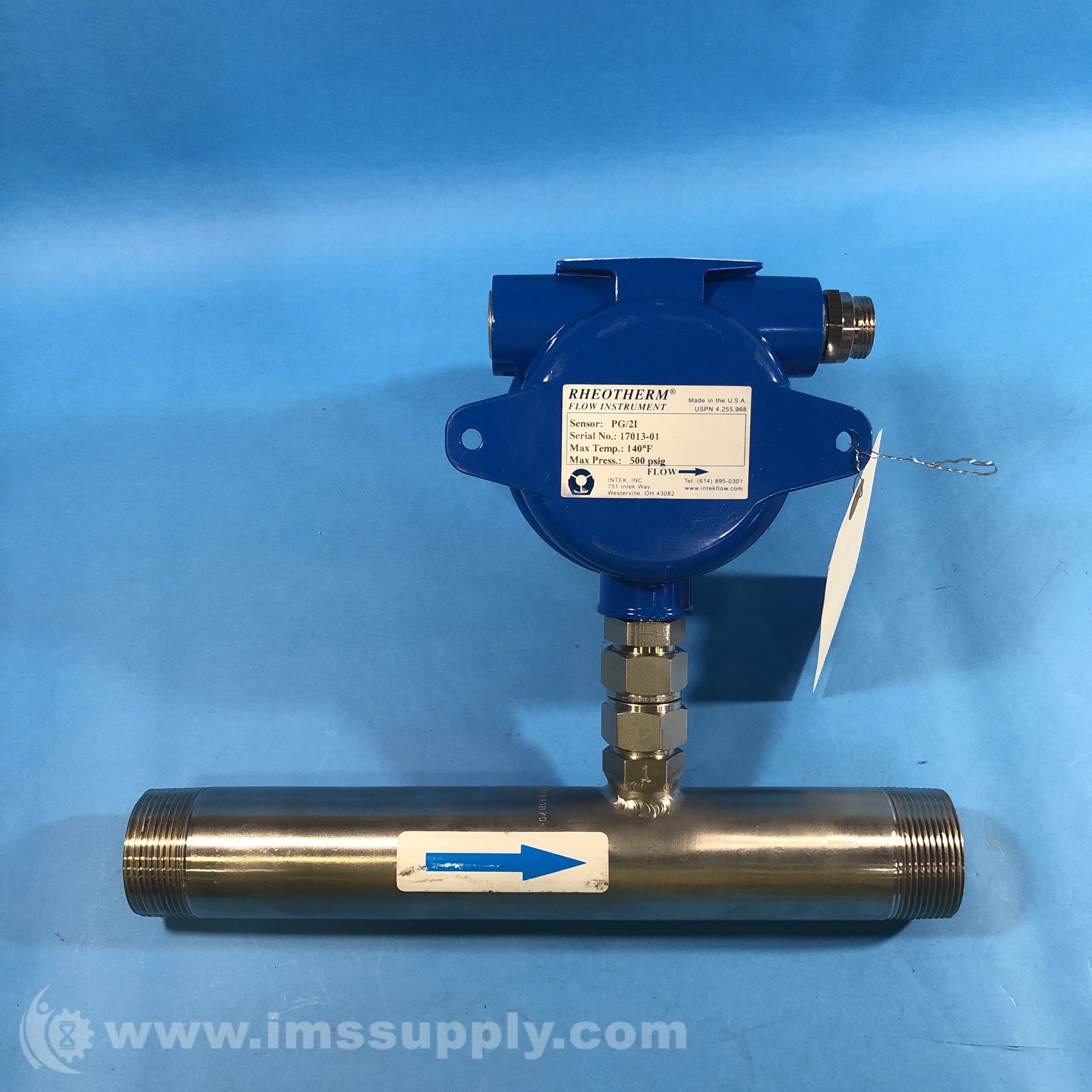 Intek 210-IDT-PG/2I-RS-24V-25' Flow Instrument - IMS Supply