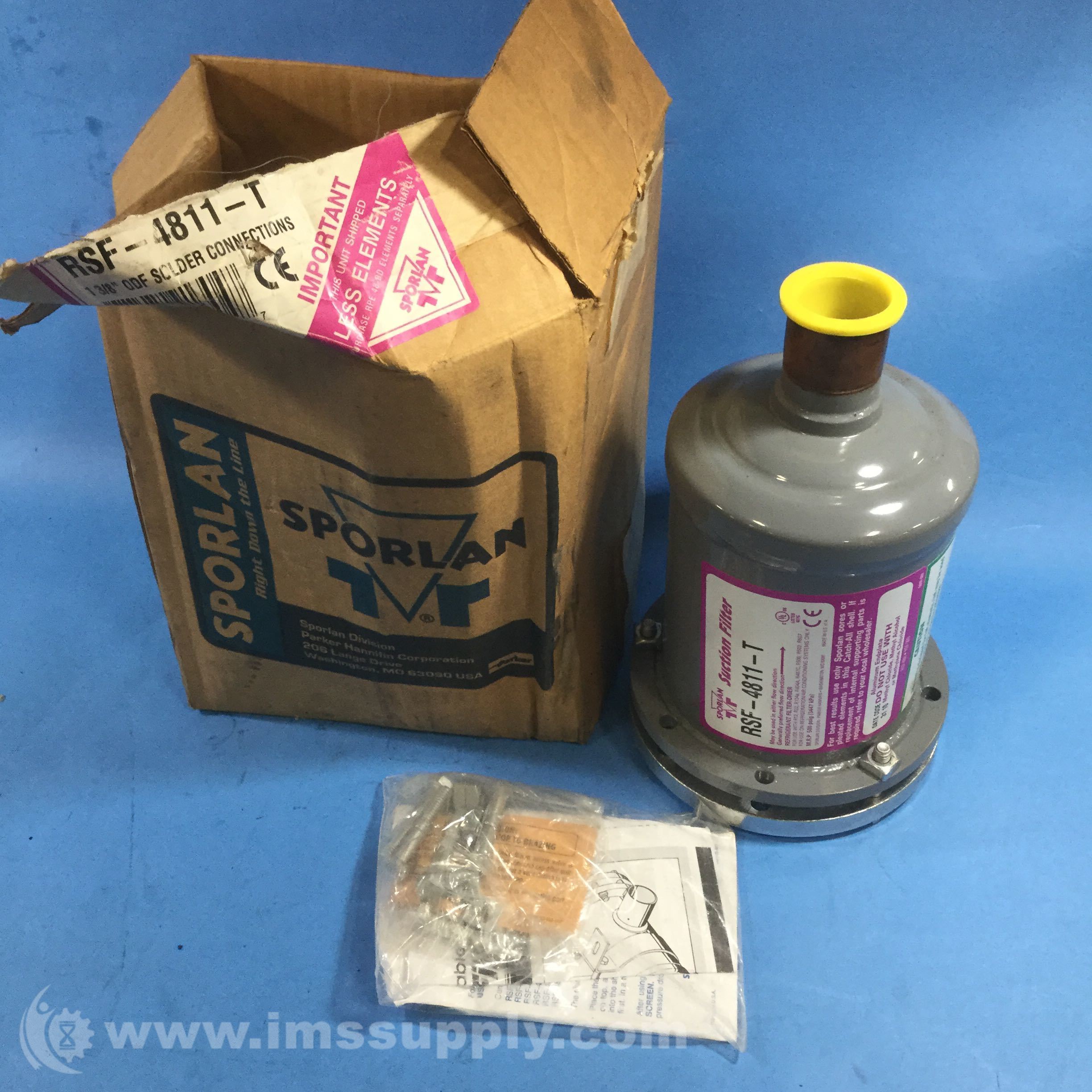 Sporlan RSF-4811-T Drier Shell Replaceable Suction Filter - IMS Supply