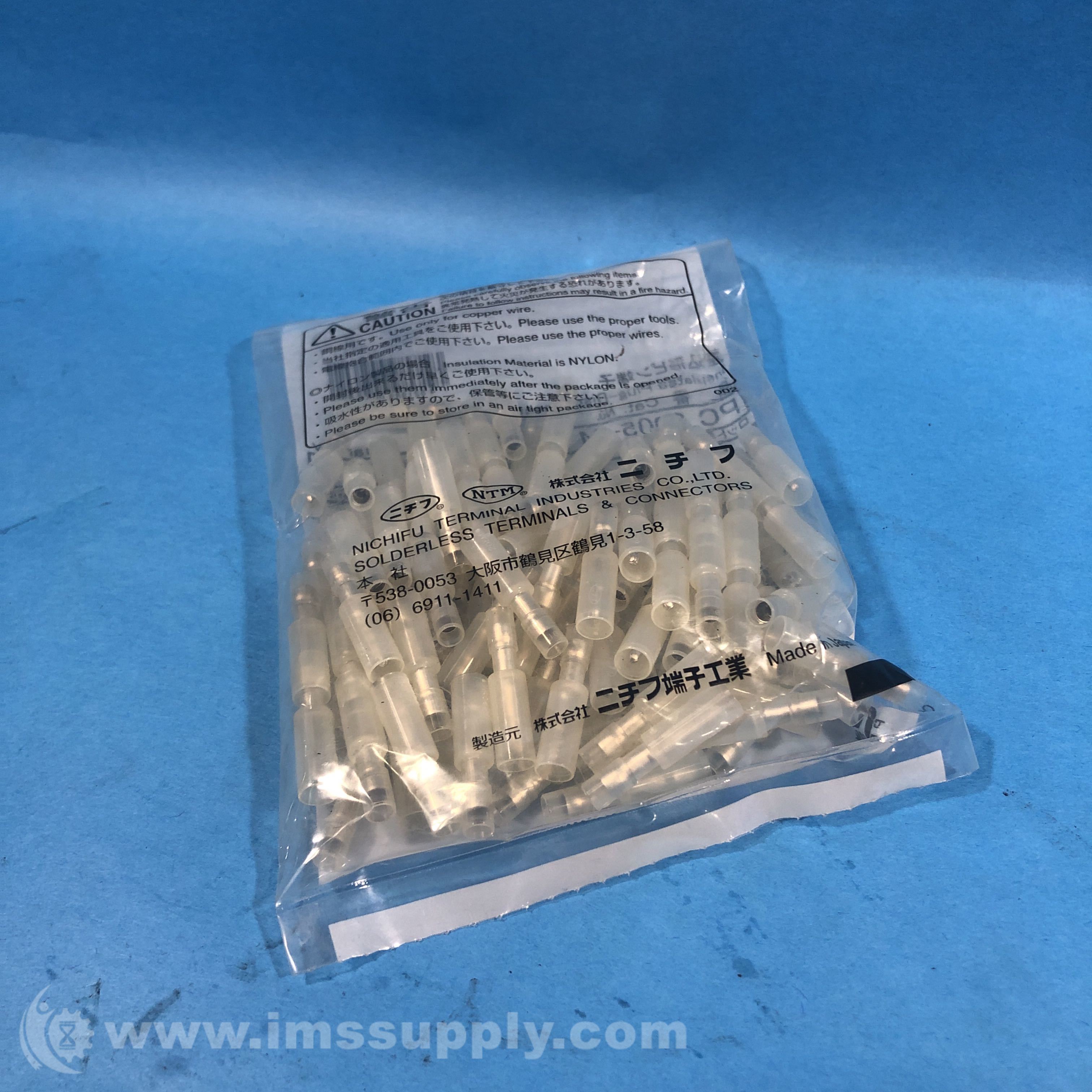 Nichifu PC2005-M Bag of 100 Crimp Terminals - Bullets, Insulated - IMS ...