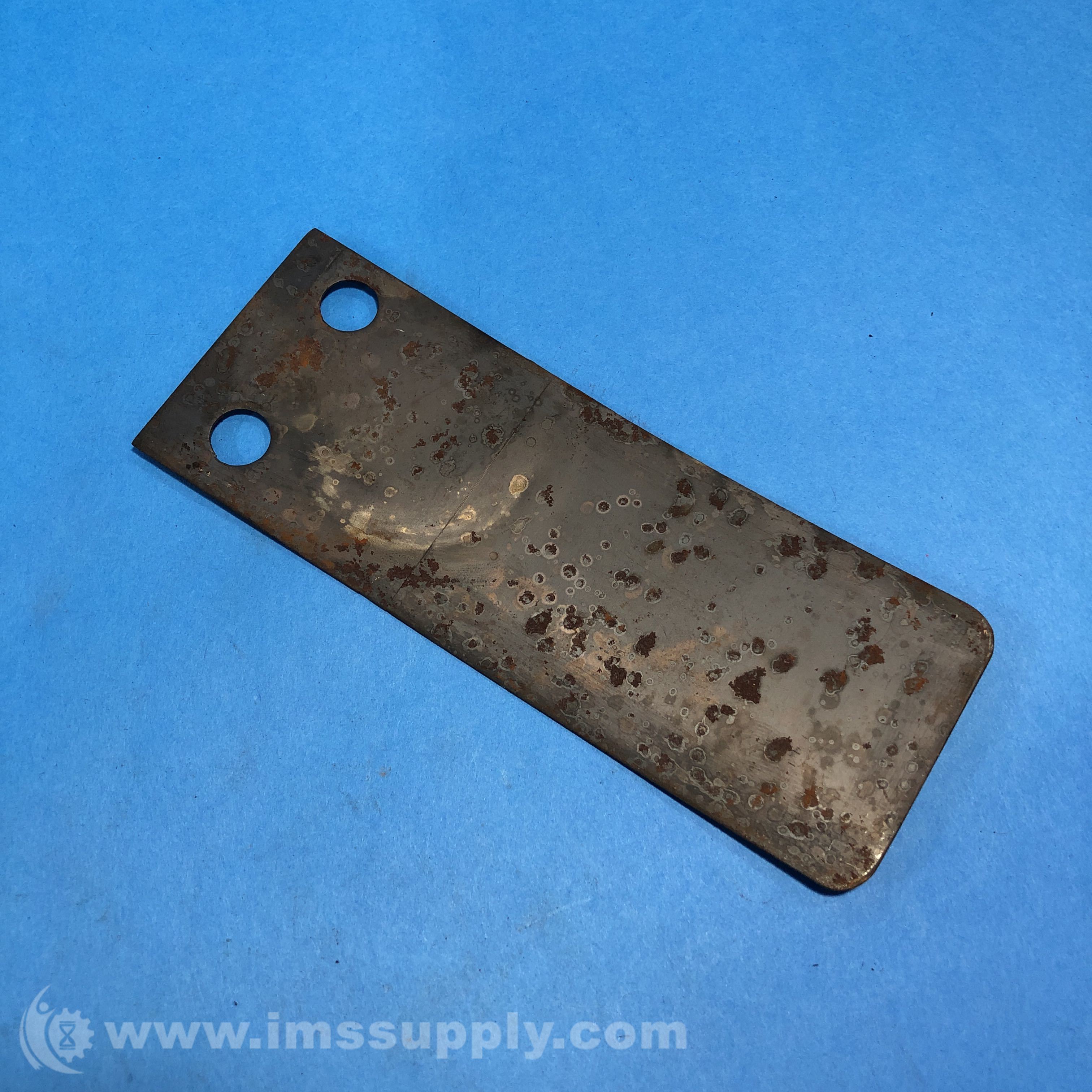 Flat Metal Mounting Bracket Plate, 2 Bolt Holes, 6'' LG - IMS Supply