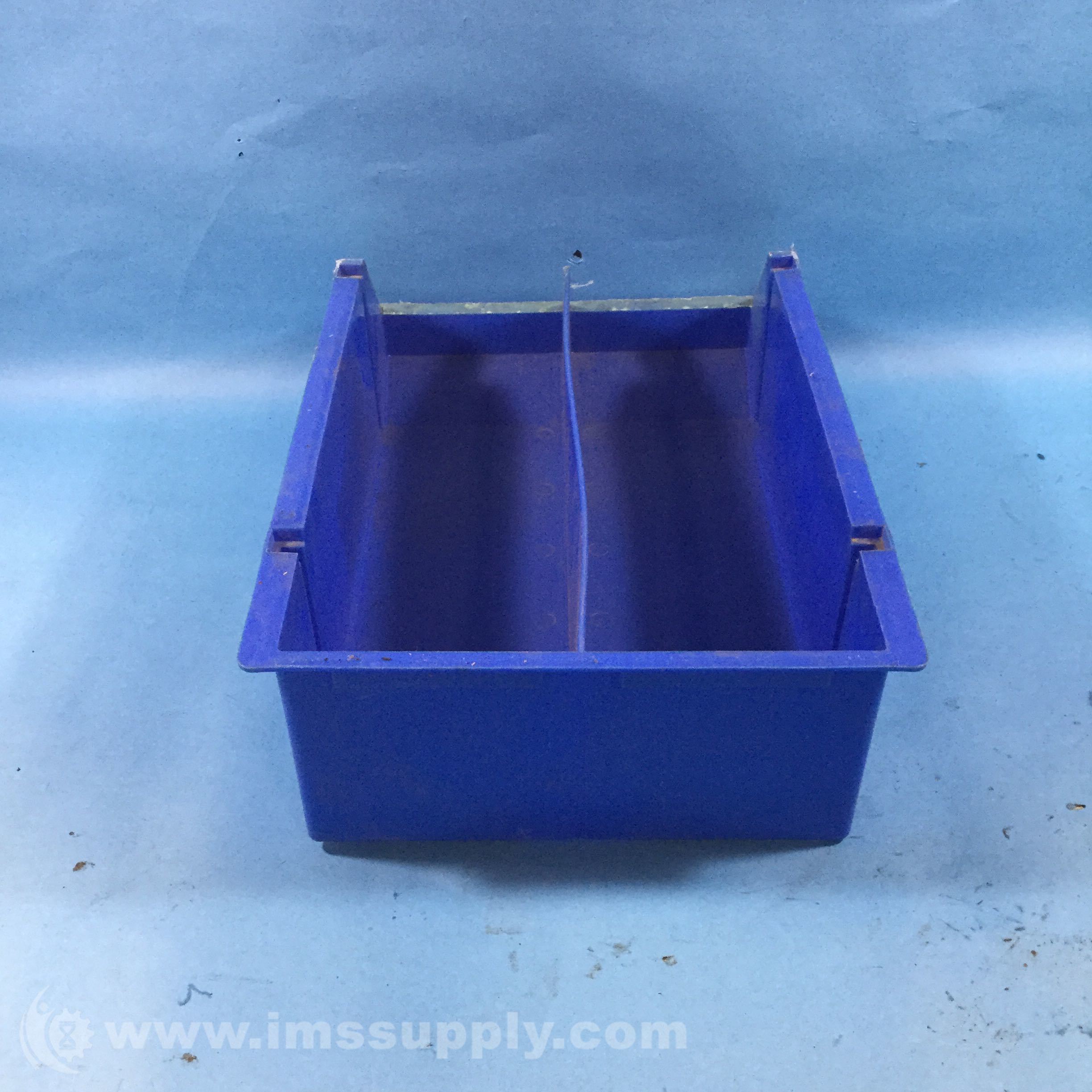 Bush Lake Industries BLUE DUAL SLOT STORAGE BIN - IMS Supply