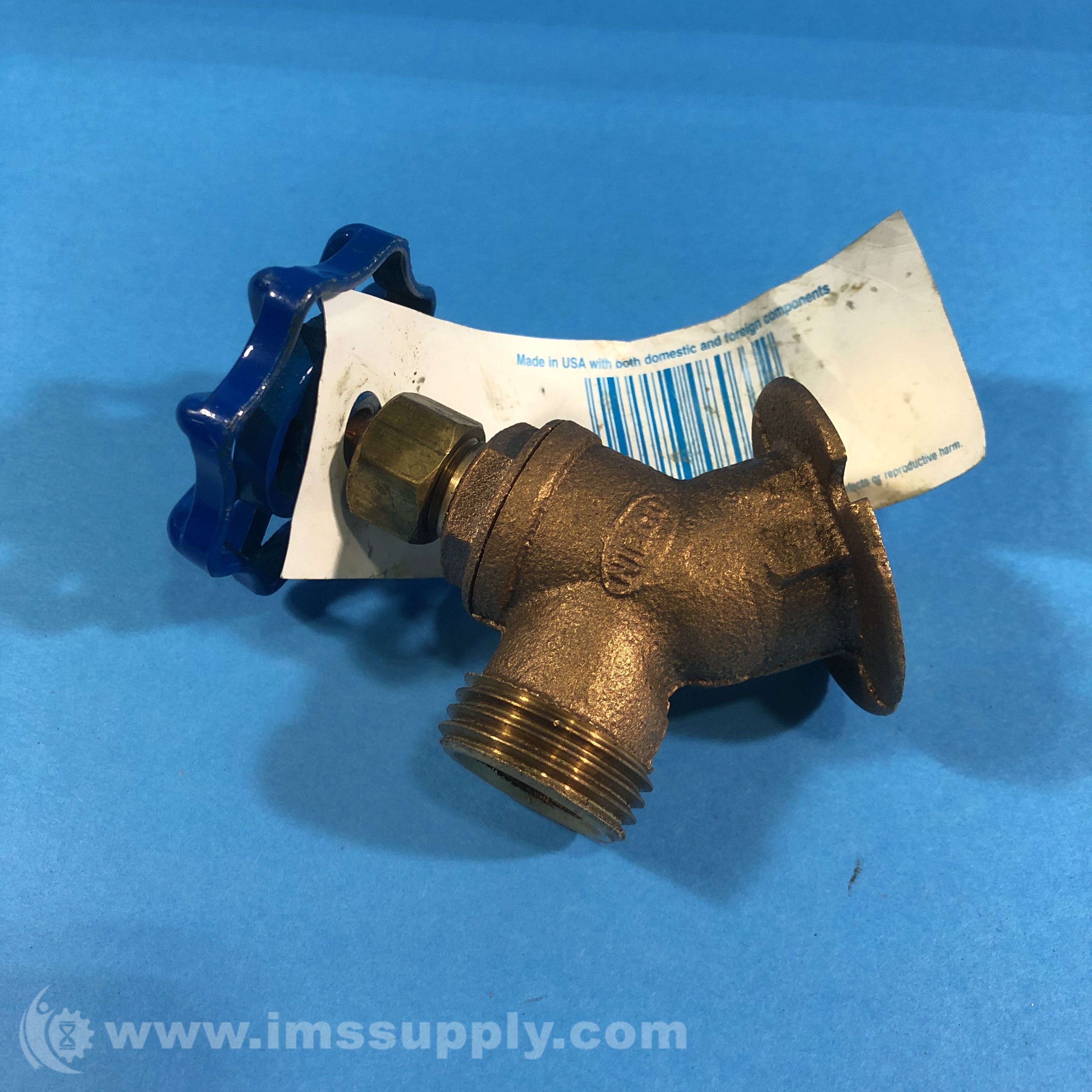 Nibco 63CL 1/2 Inch Outside Angle Hose Valve with Flange - IMS Supply