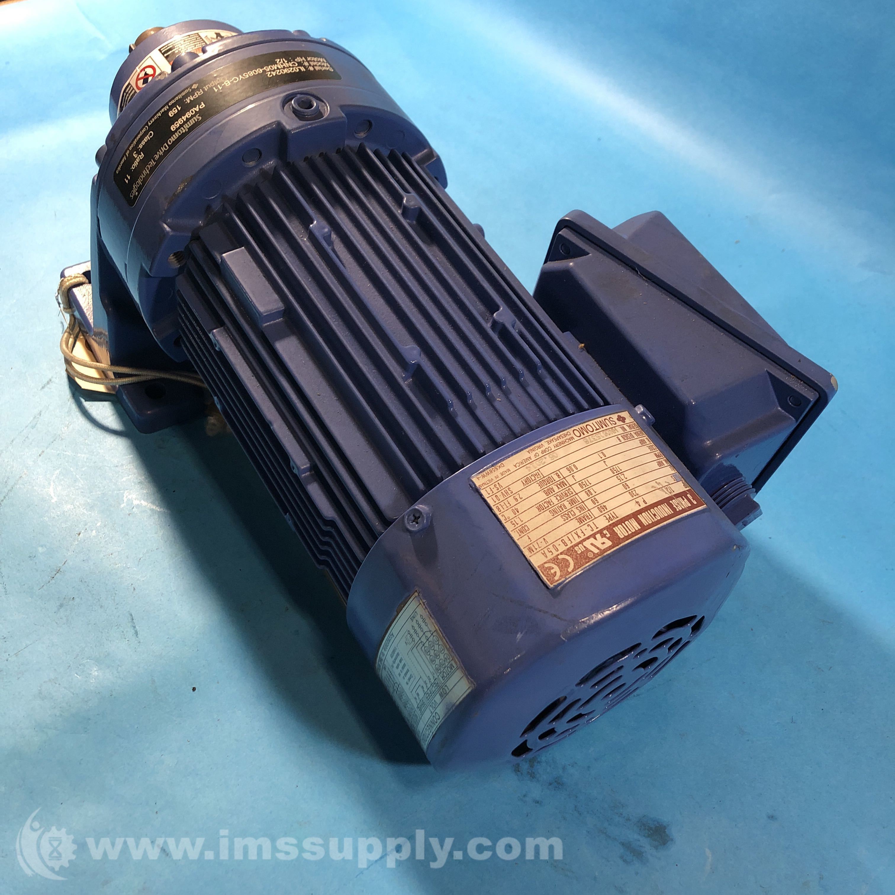 Sumitomo CNHM05-6085YC-B-11 3-Phase Induction Motor - IMS Supply