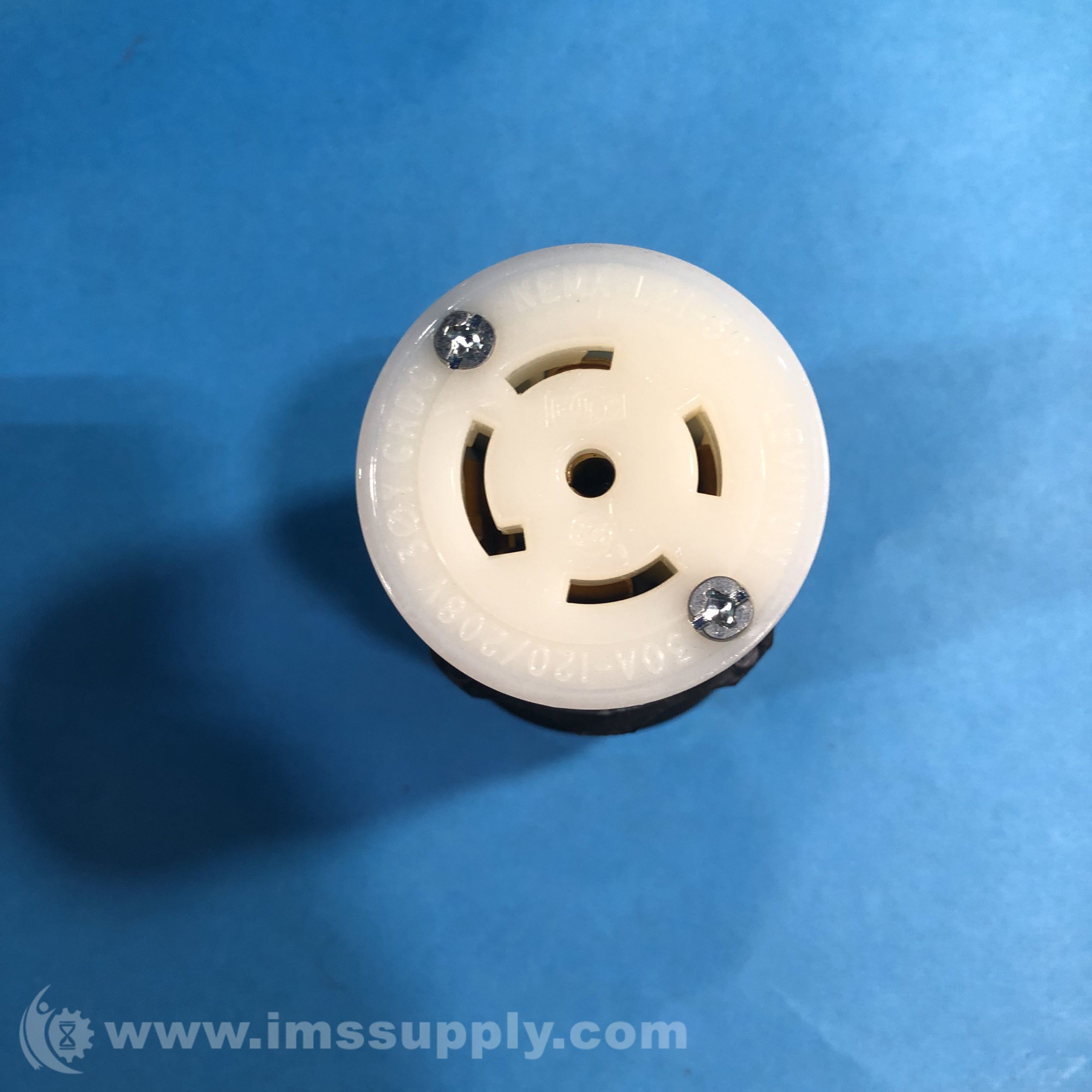 Leviton 2811 Twist-Locking Plug, 30 A/208 VAC, 8-14AWG - IMS Supply