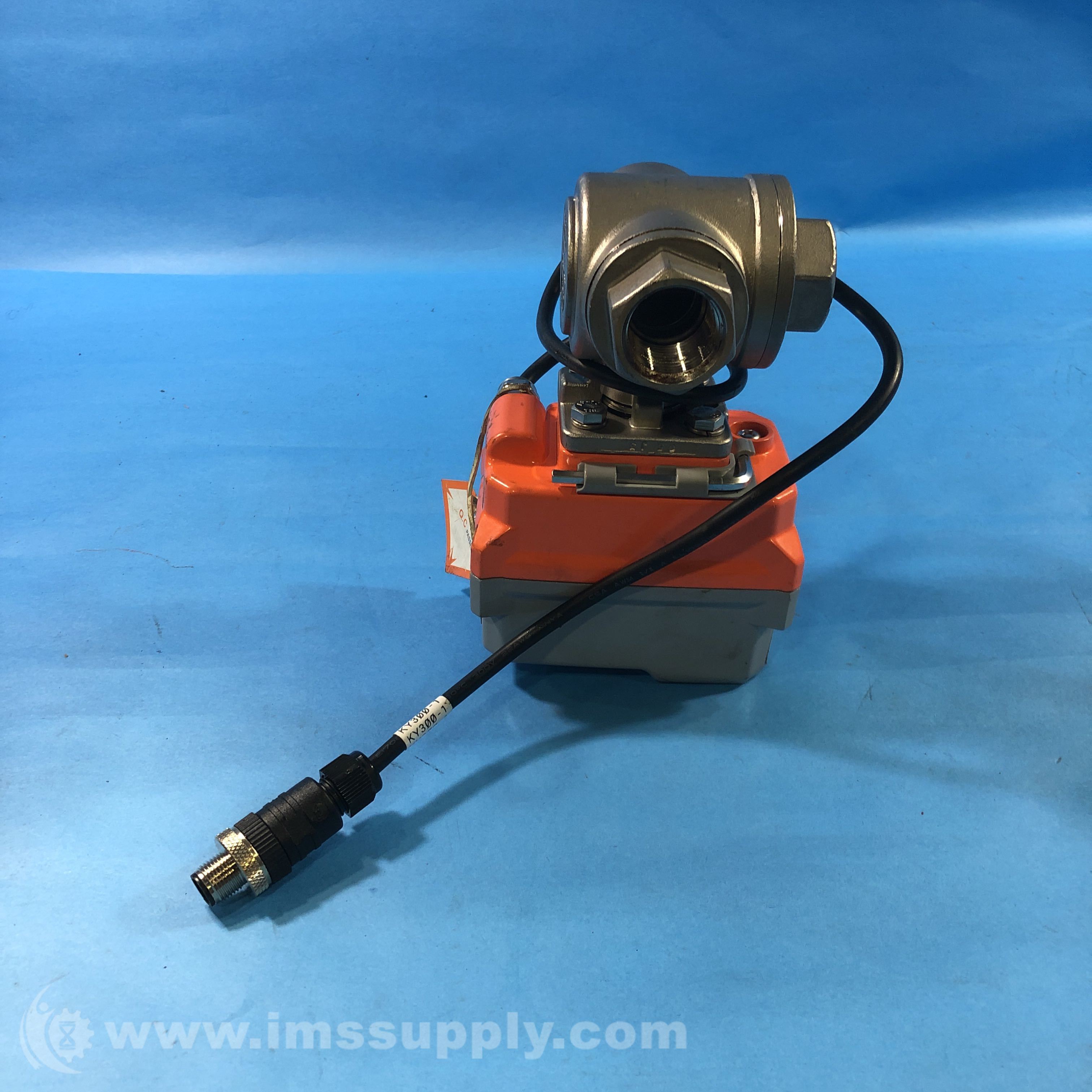 J Flow Controls DM5133FTMTMS-075 3-way T-port Ball Valve - IMS Supply