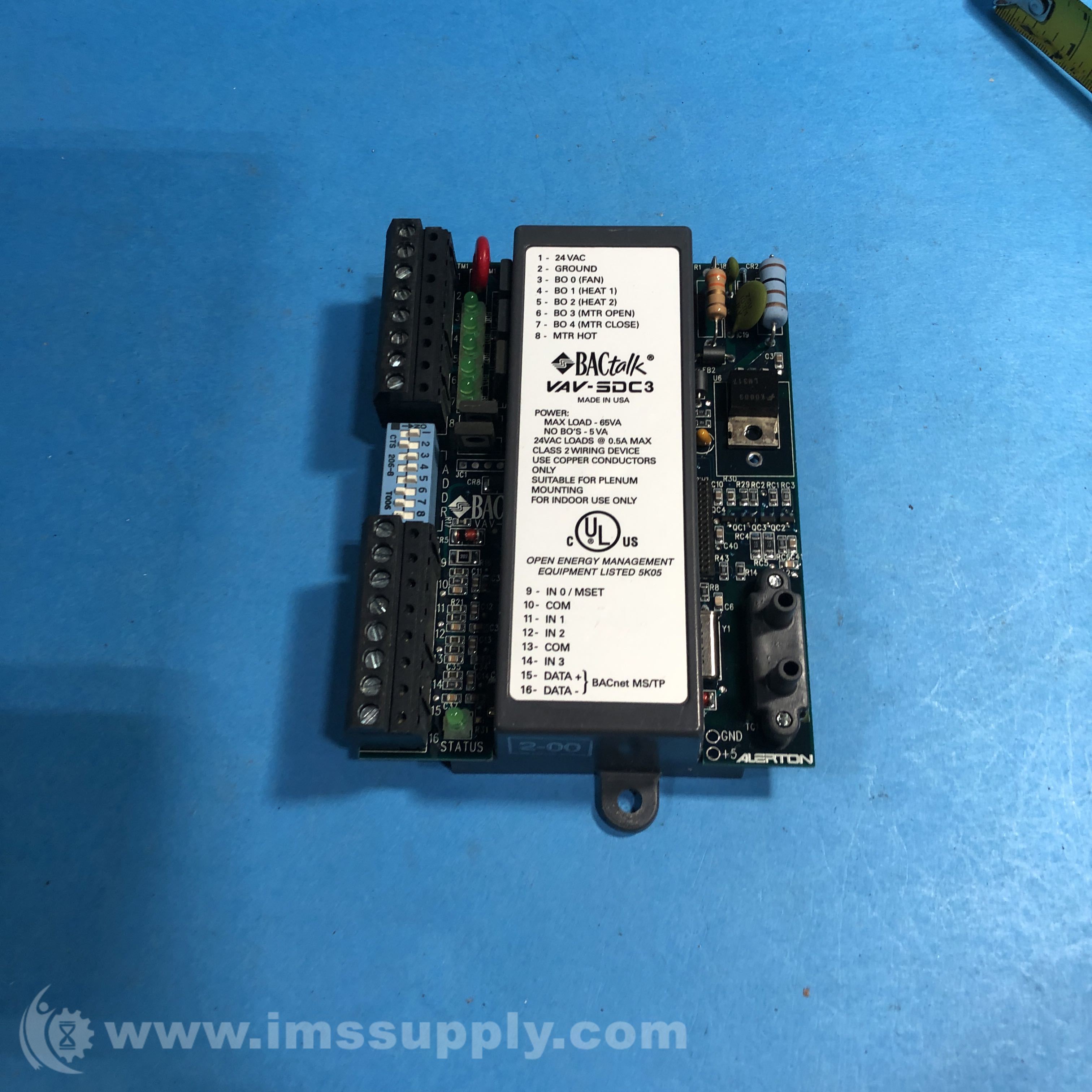 Alerton VAV-SDC3 BACtalk Control Module, 65 VA - IMS Supply