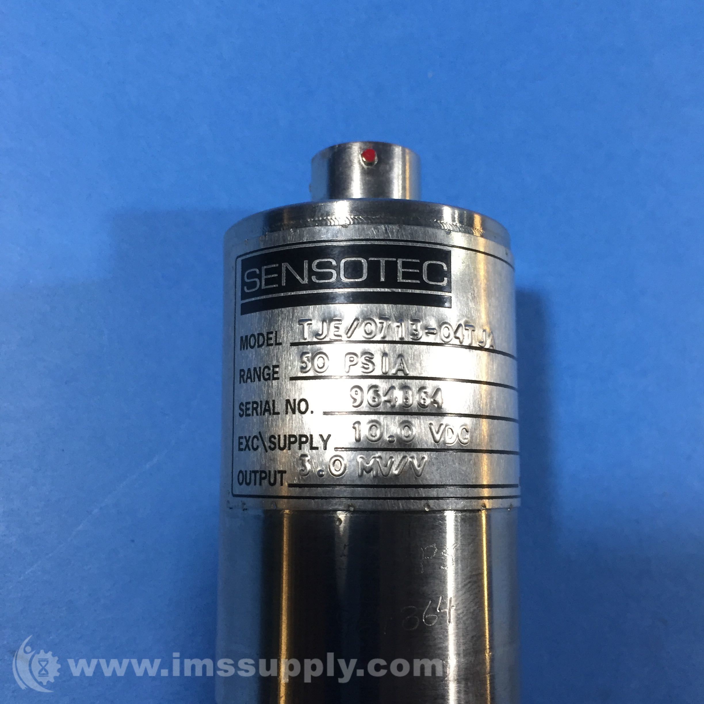 Sensotec TJE/0713-04TJA Model TJE Pressure Transducer, 50PSIA - IMS Supply