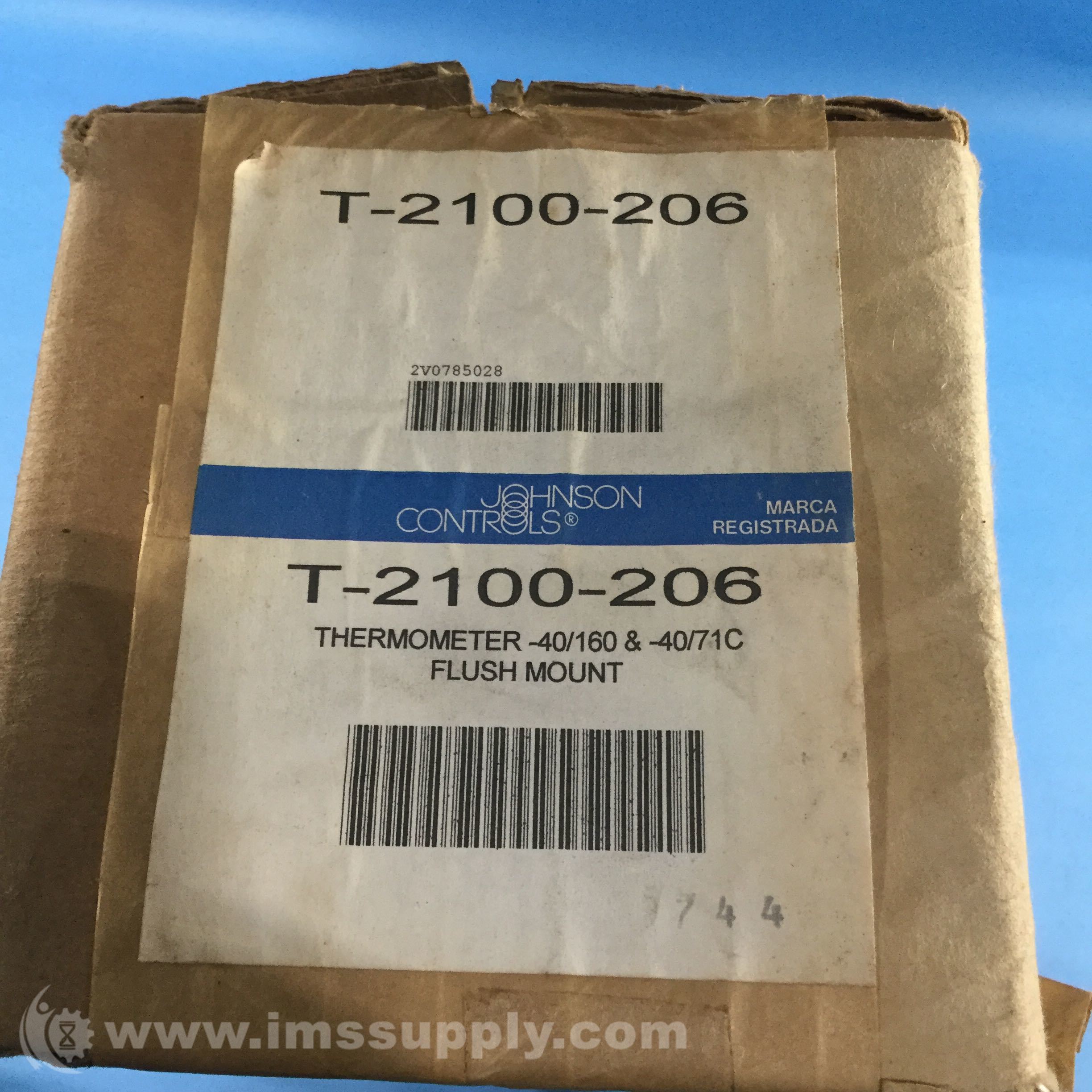 Johnson Controls T-2100-206 Thermometer - IMS Supply