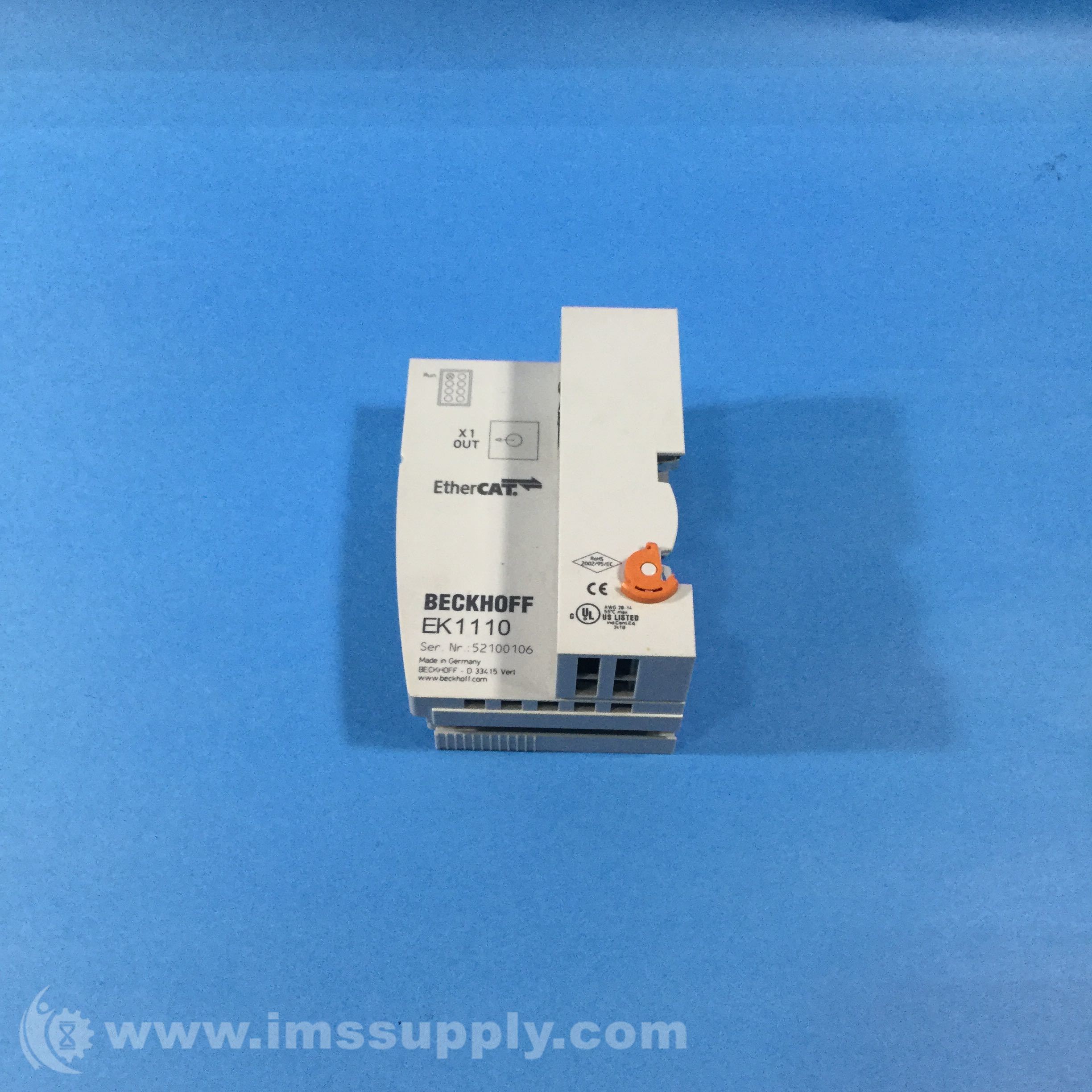 Beckhoff EK1110 EtherCAT Terminal Block - IMS Supply