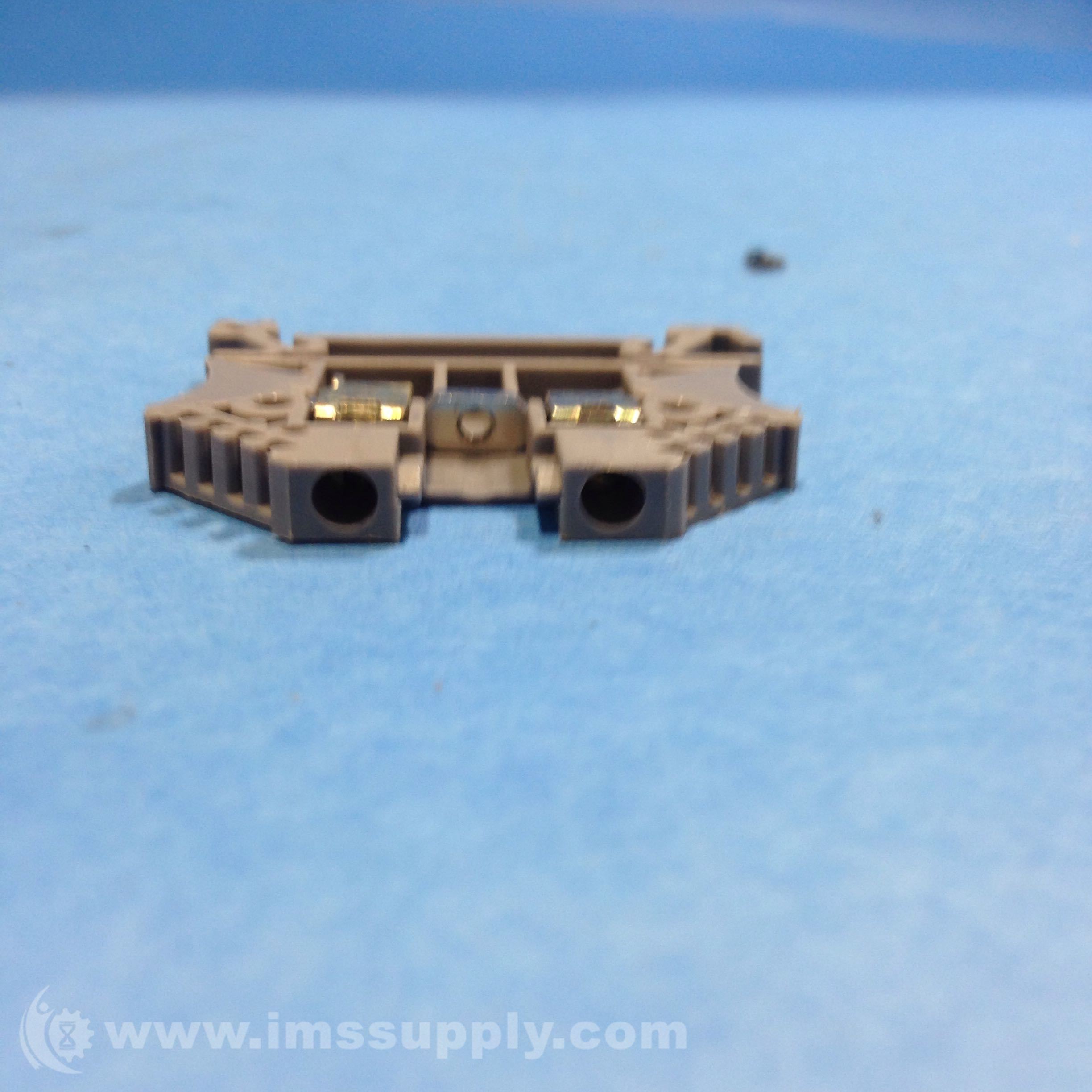 Morsettitalia EURO 2.5 Terminal Block, 2.5 Mm, 24-12 Awg, Gray - IMS Supply