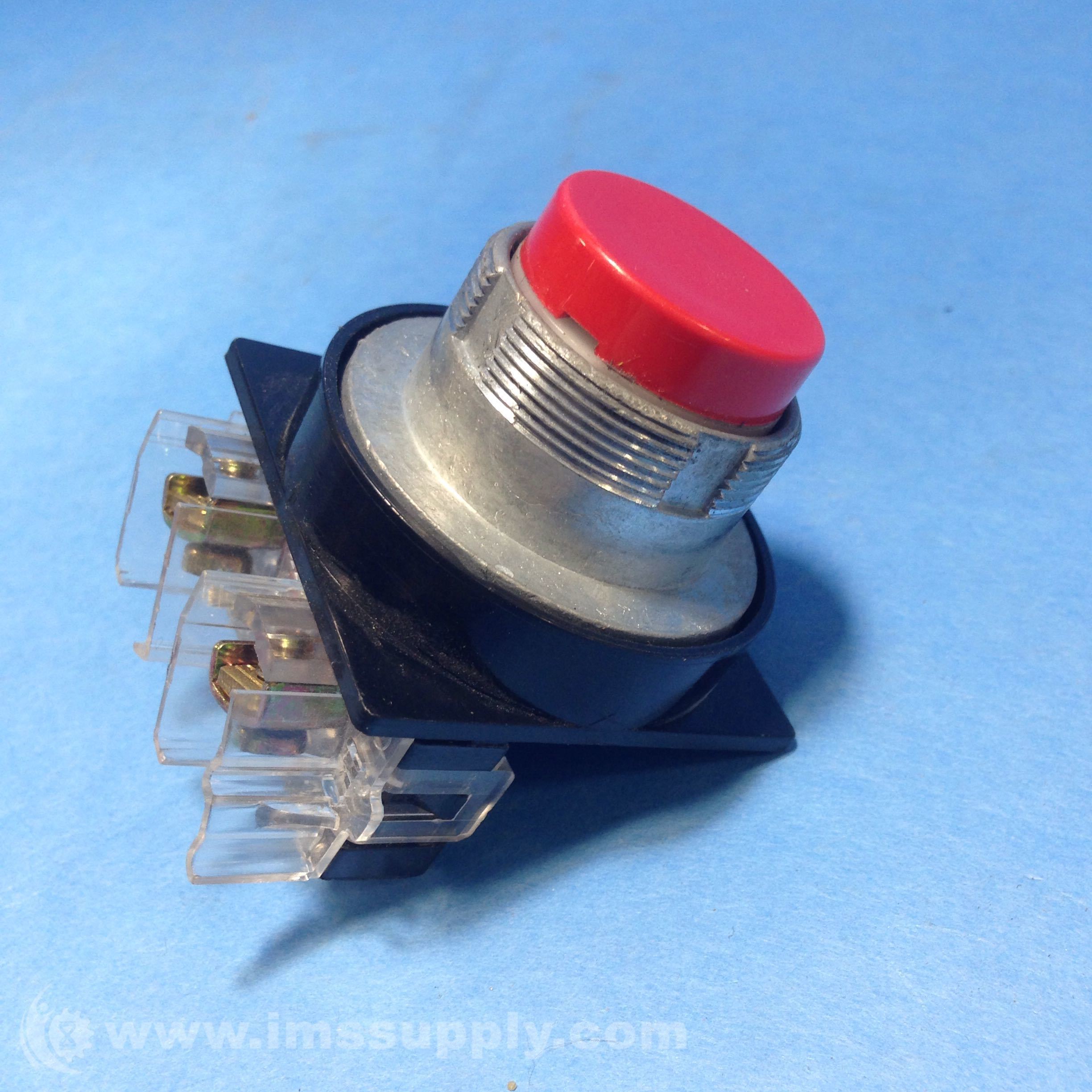 General Electric CR104P Red Momentary Push Button - IMS Supply