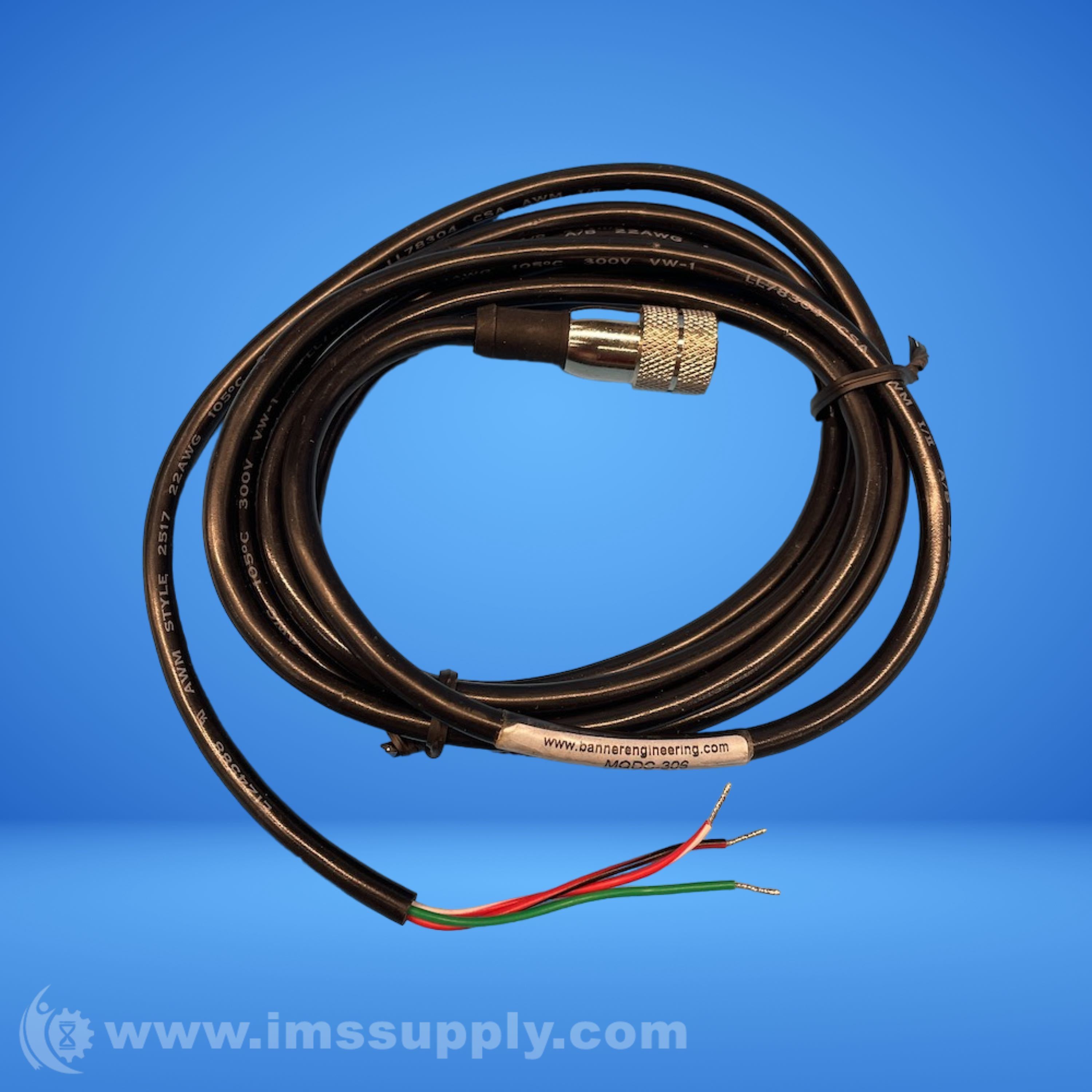 Banner Engineering Corp. MQDC-306 M12 Cordset - IMS Supply