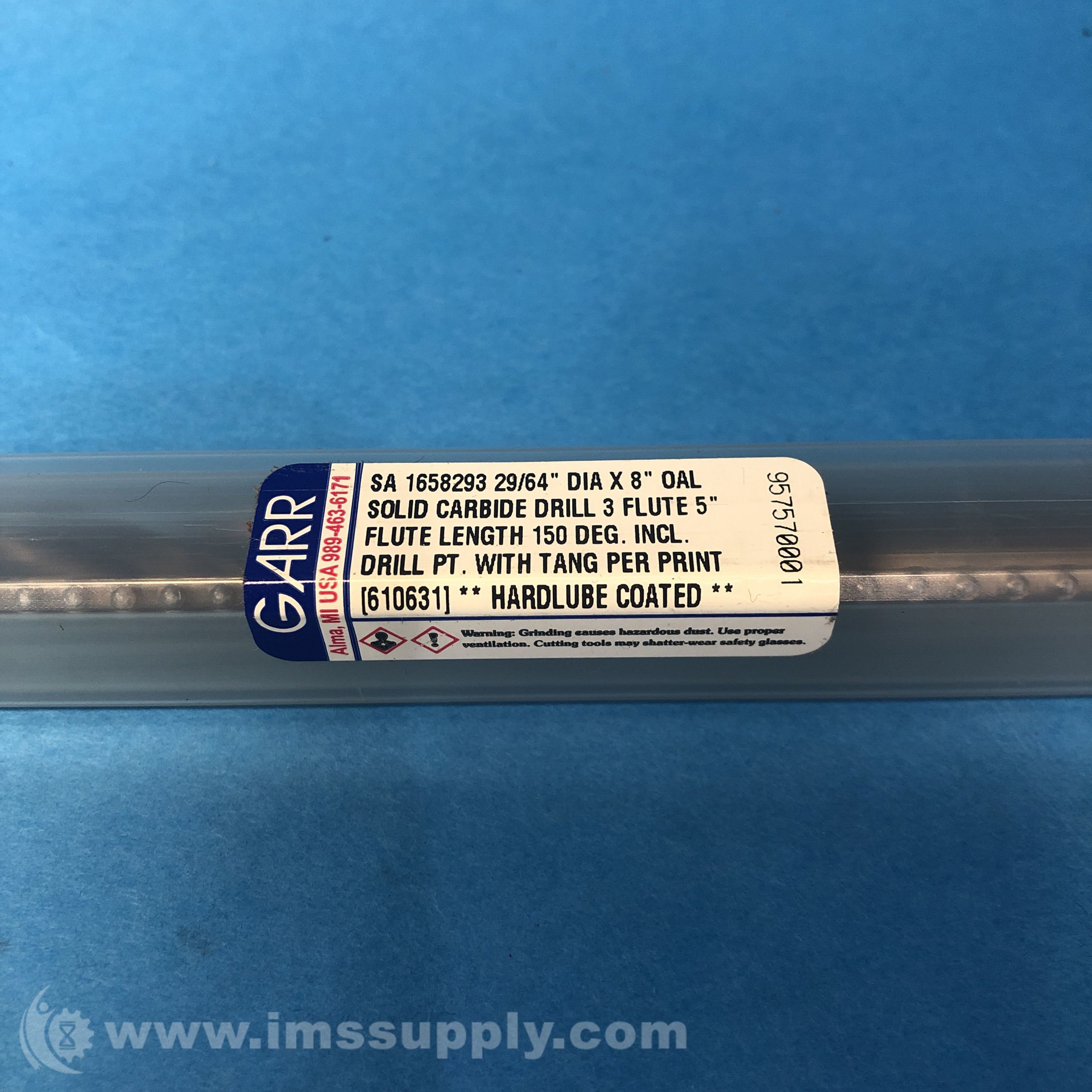 Garr 957570001 Solid Carbide Drill - IMS Supply