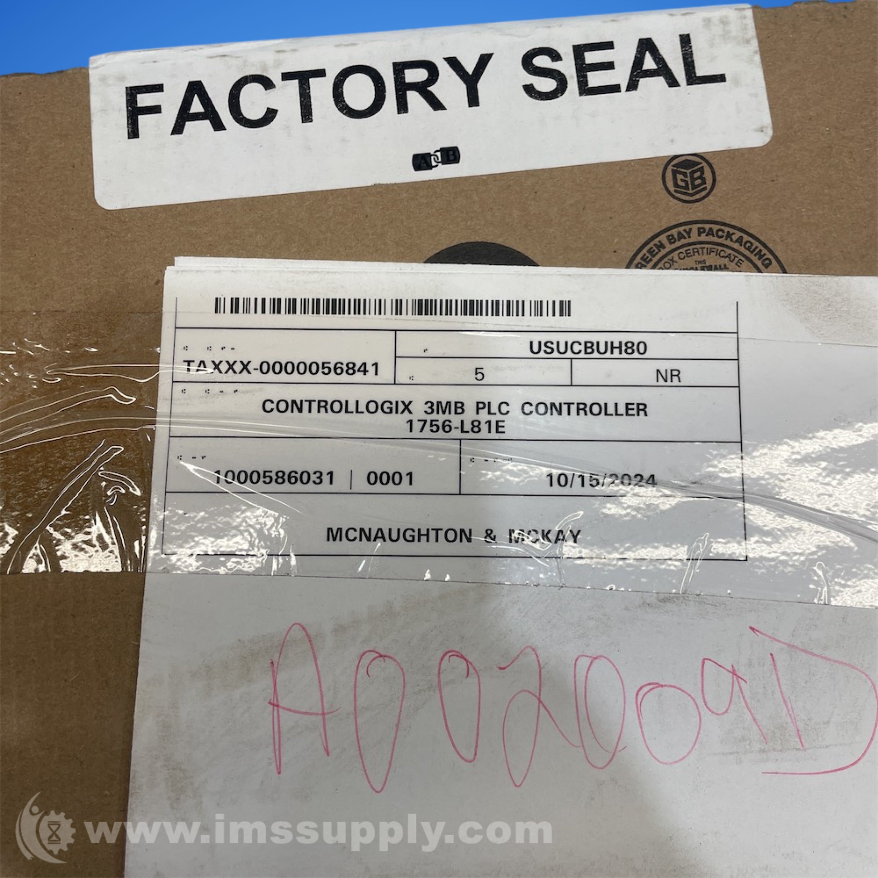 Allen Bradley 1756-L81E Series B ControlLogix 5580 Controller - IMS Supply