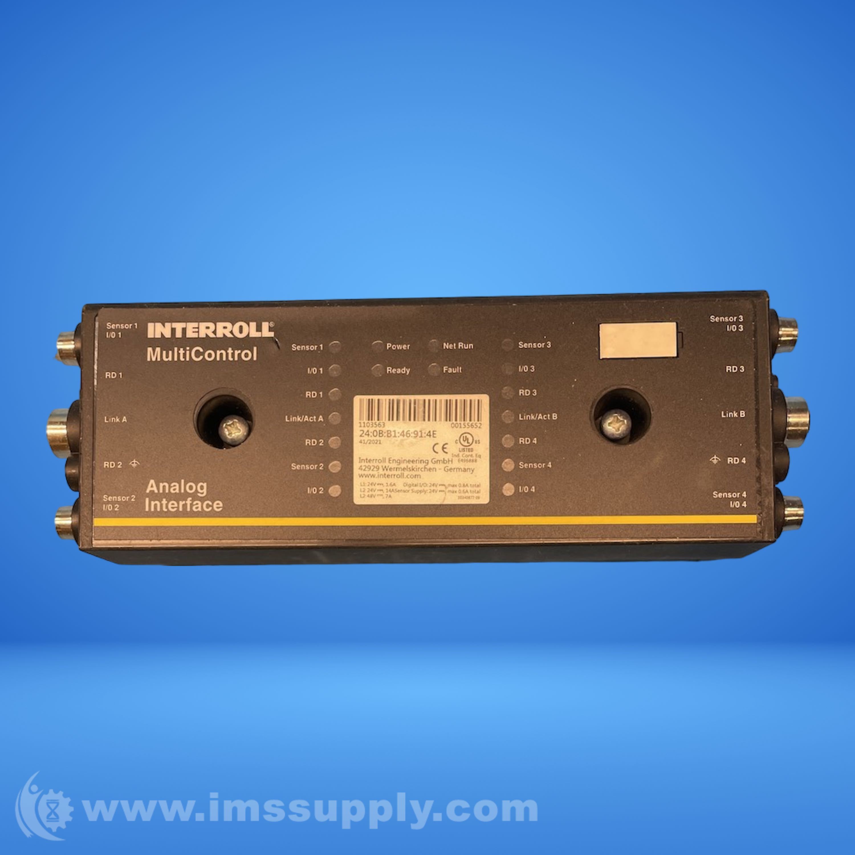 Interroll 24:0B:B1:46:91:4E Analog - IMS Supply