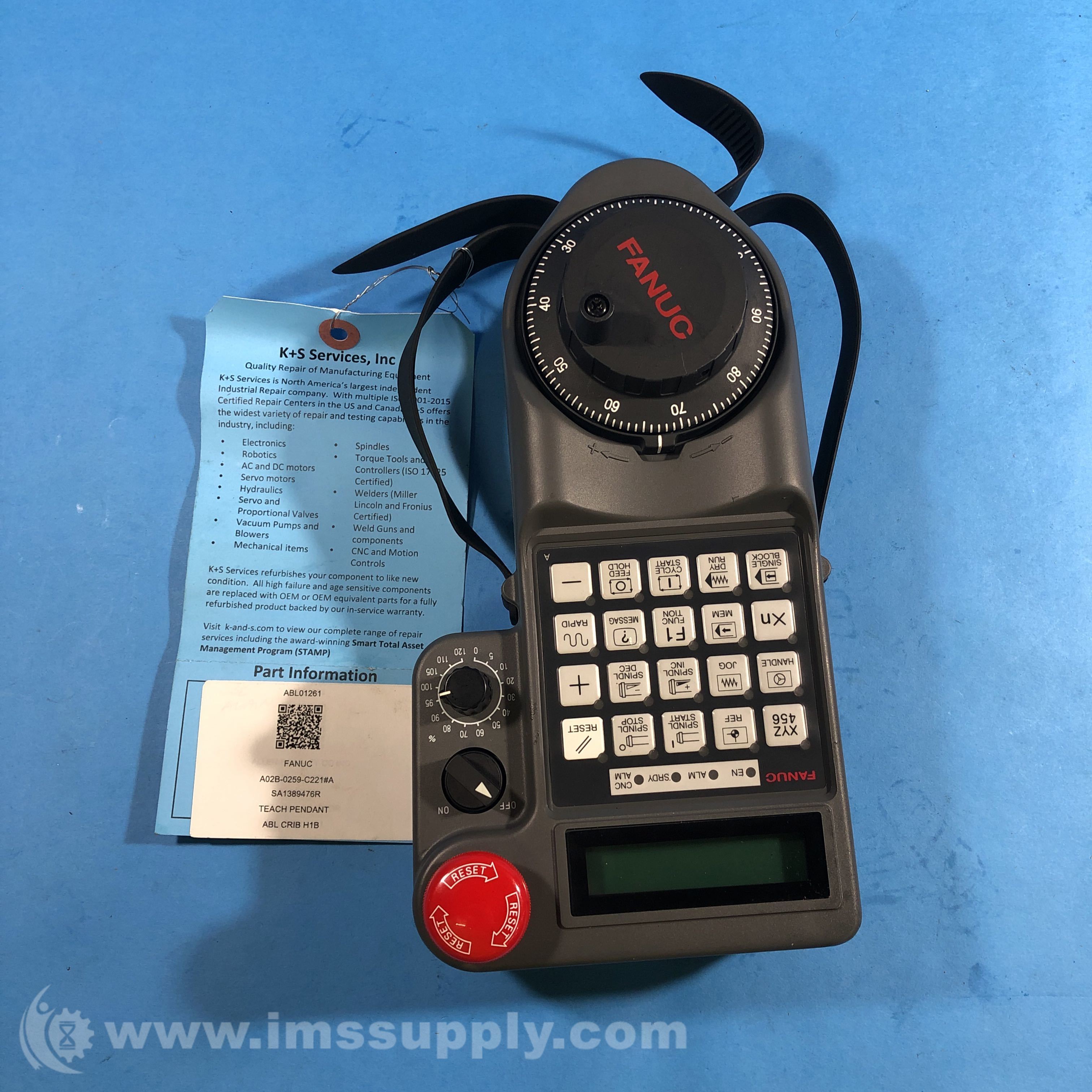 Fanuc A02B-0259-C221#A Teach Pendant - IMS Supply