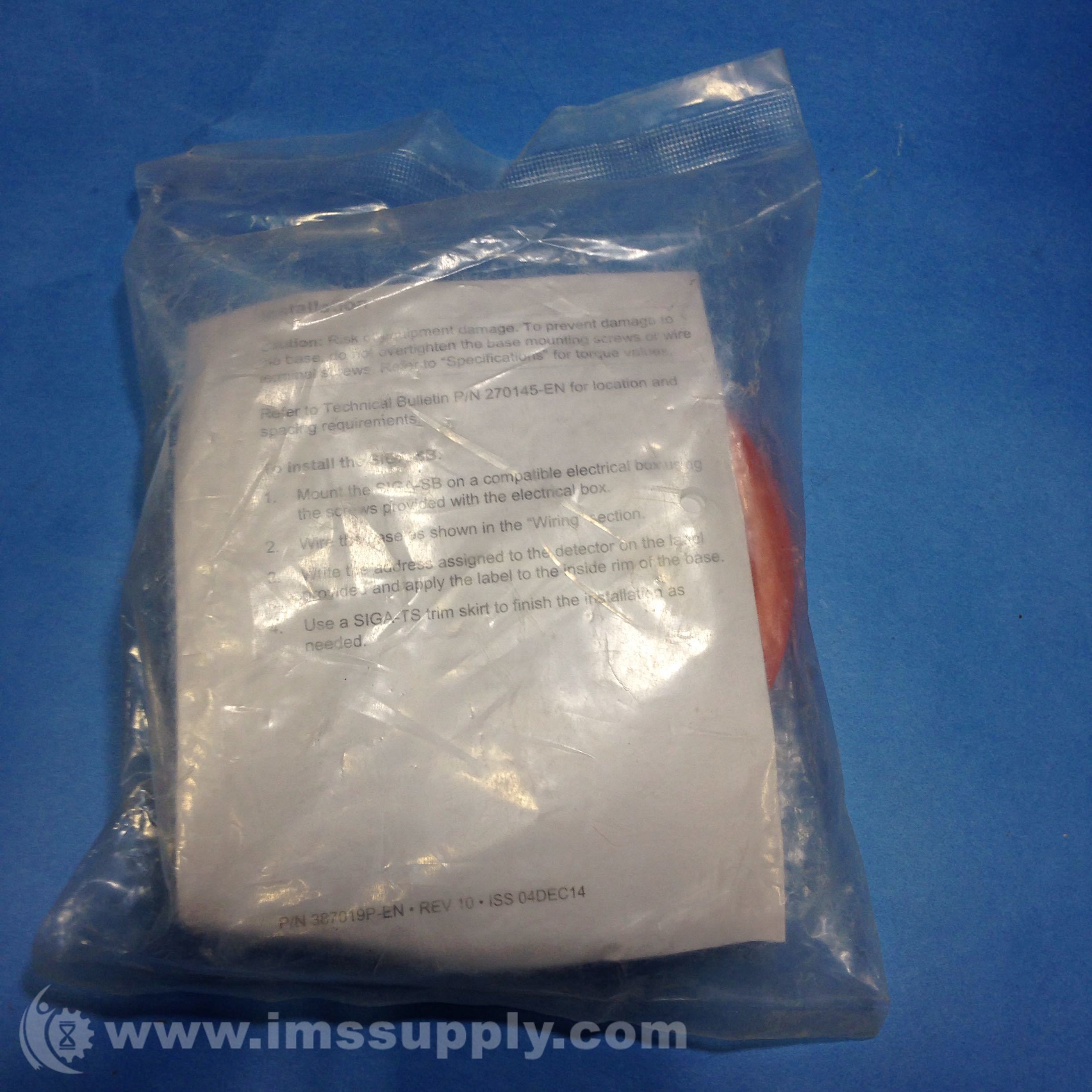 Edwards SIGA-SB Detector Base Signature Series Standard Sensor/De - IMS ...