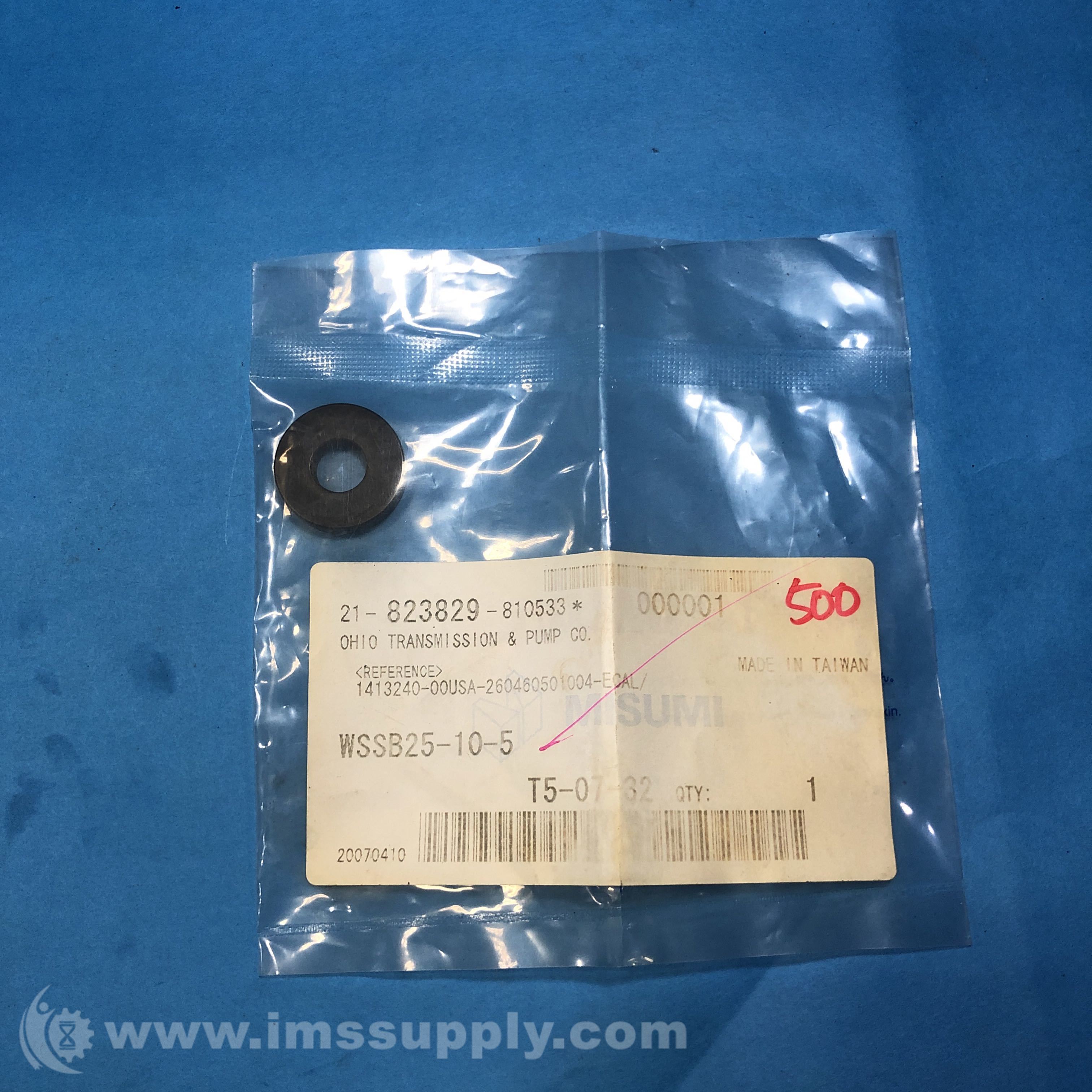 Misumi WSSB25-10-5 Standard Precision Washer - IMS Supply
