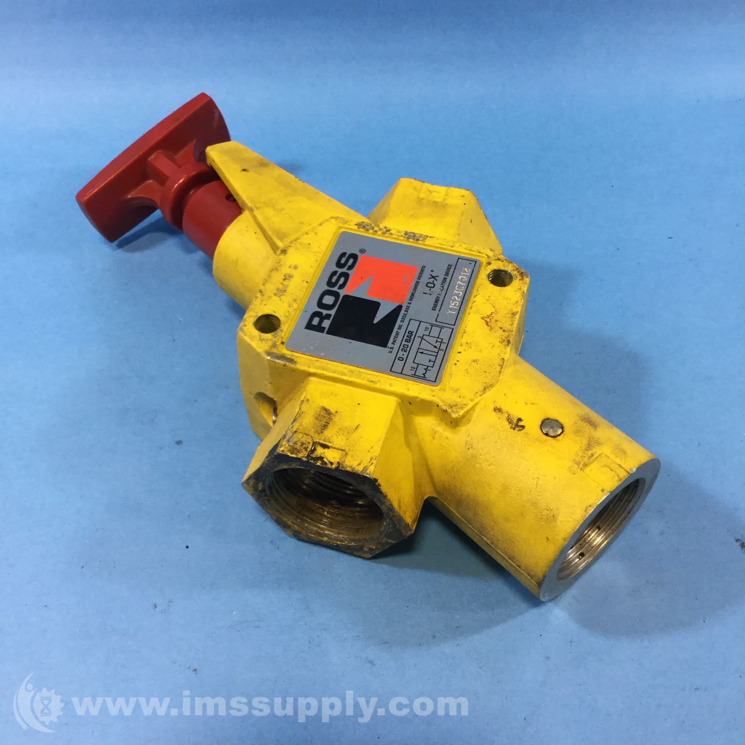 Ross Controls Y1523C7012 Manual Lockout L-O-X Valve - IMS Supply