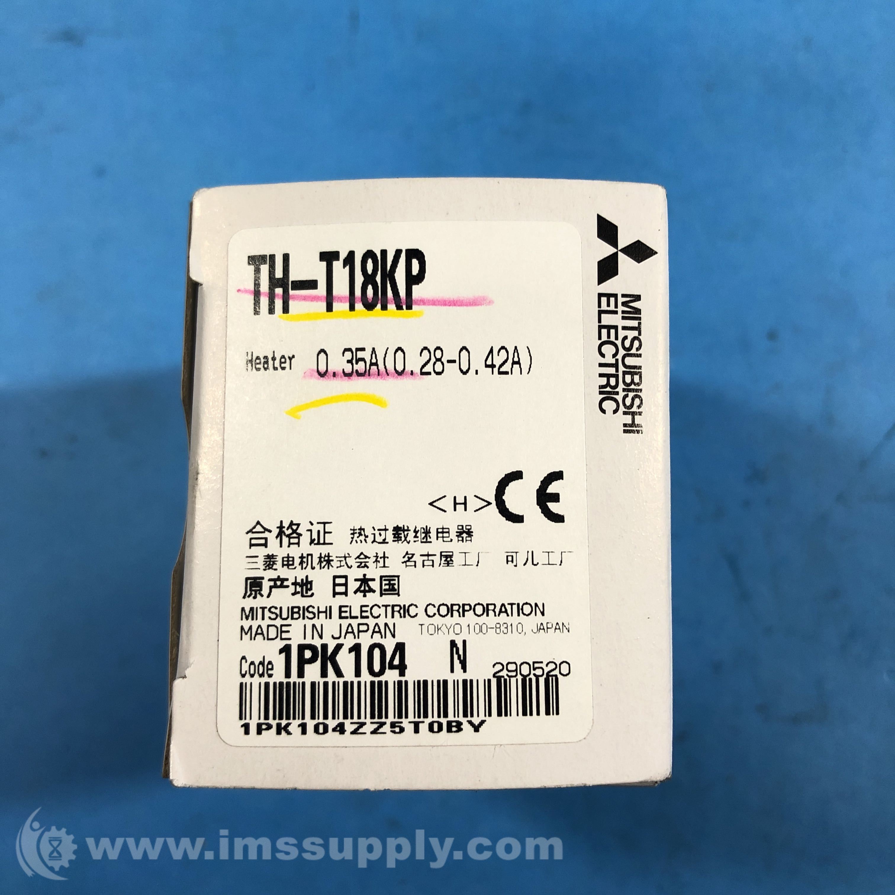 Mitsubishi Electric TH-T18KP 1.3A Thermal Overload Relay - IMS Supply