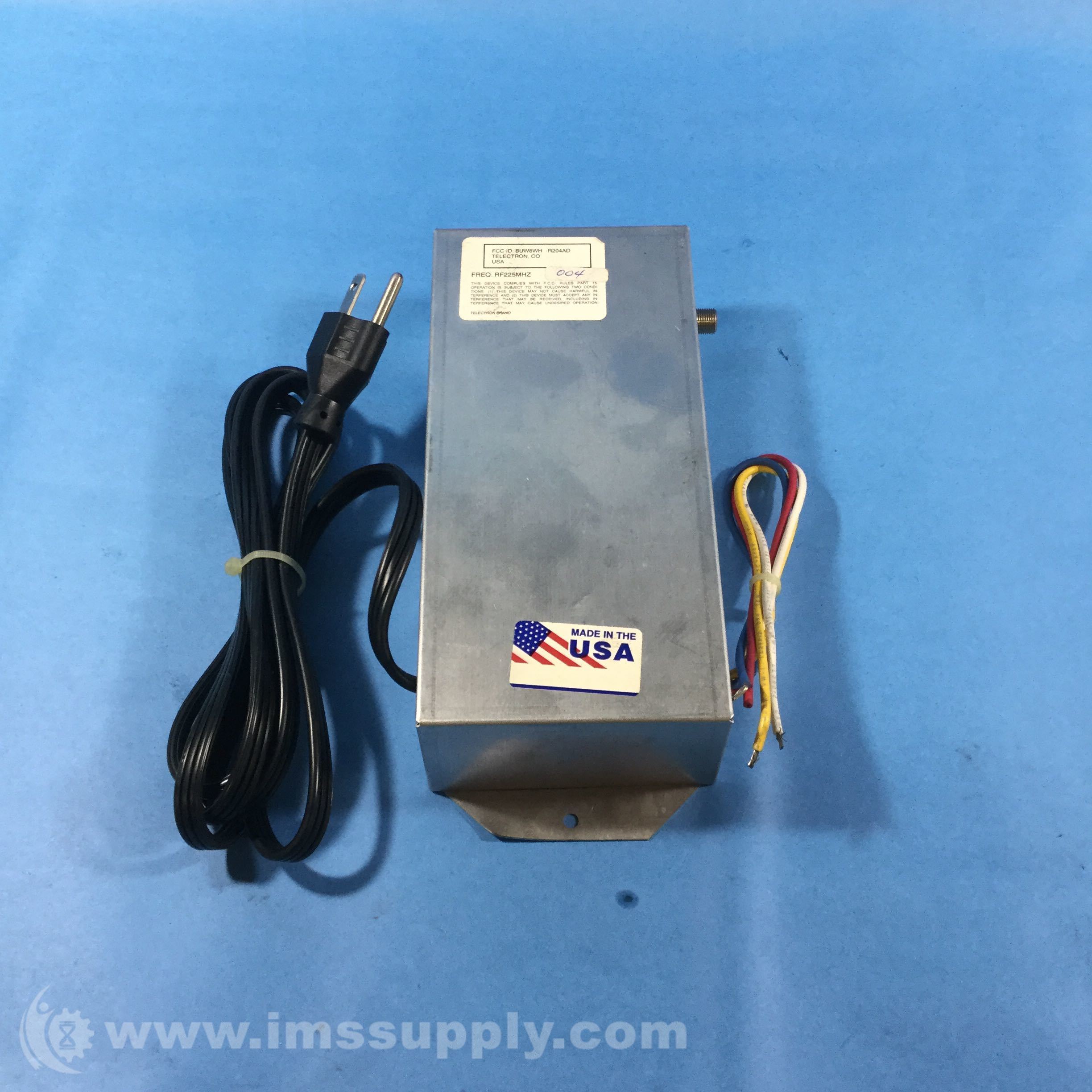 Telectron BUW8WH R204AD RF225MHZ, Garage Door Opener Receiver - IMS Supply