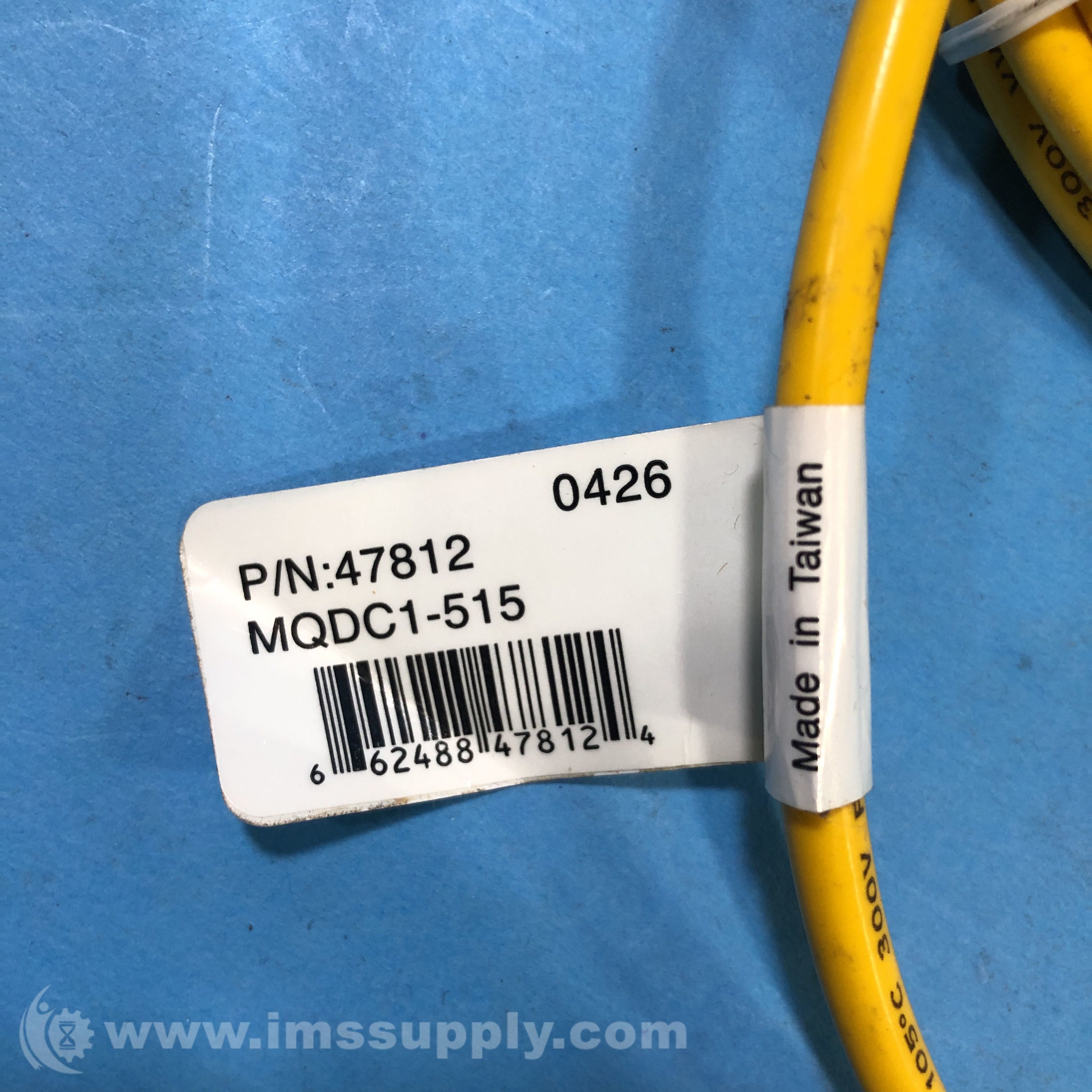 Banner 47812 Euro-style Quick Disconnect Cable, 5 m LG - IMS Supply