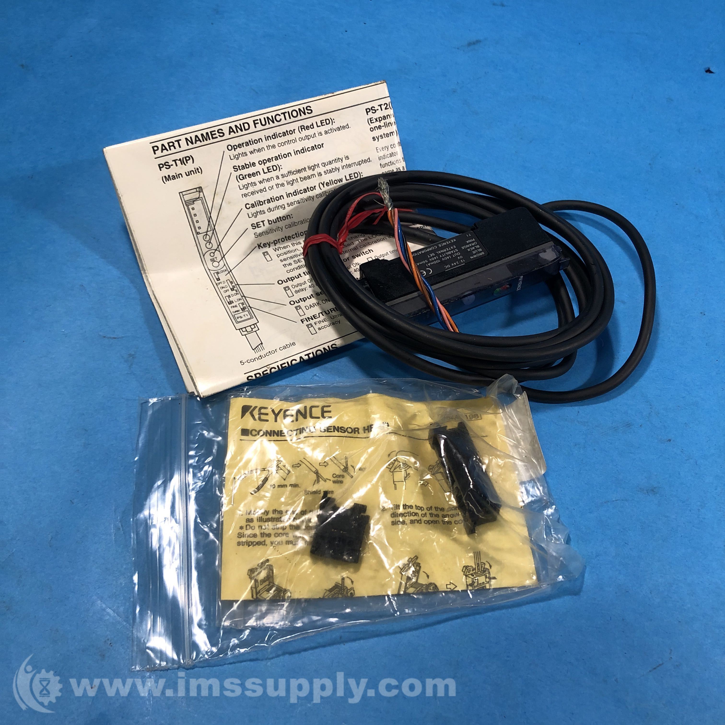 Keyence PS-T1P Amplifier Unit, Main Unit, PNP - IMS Supply