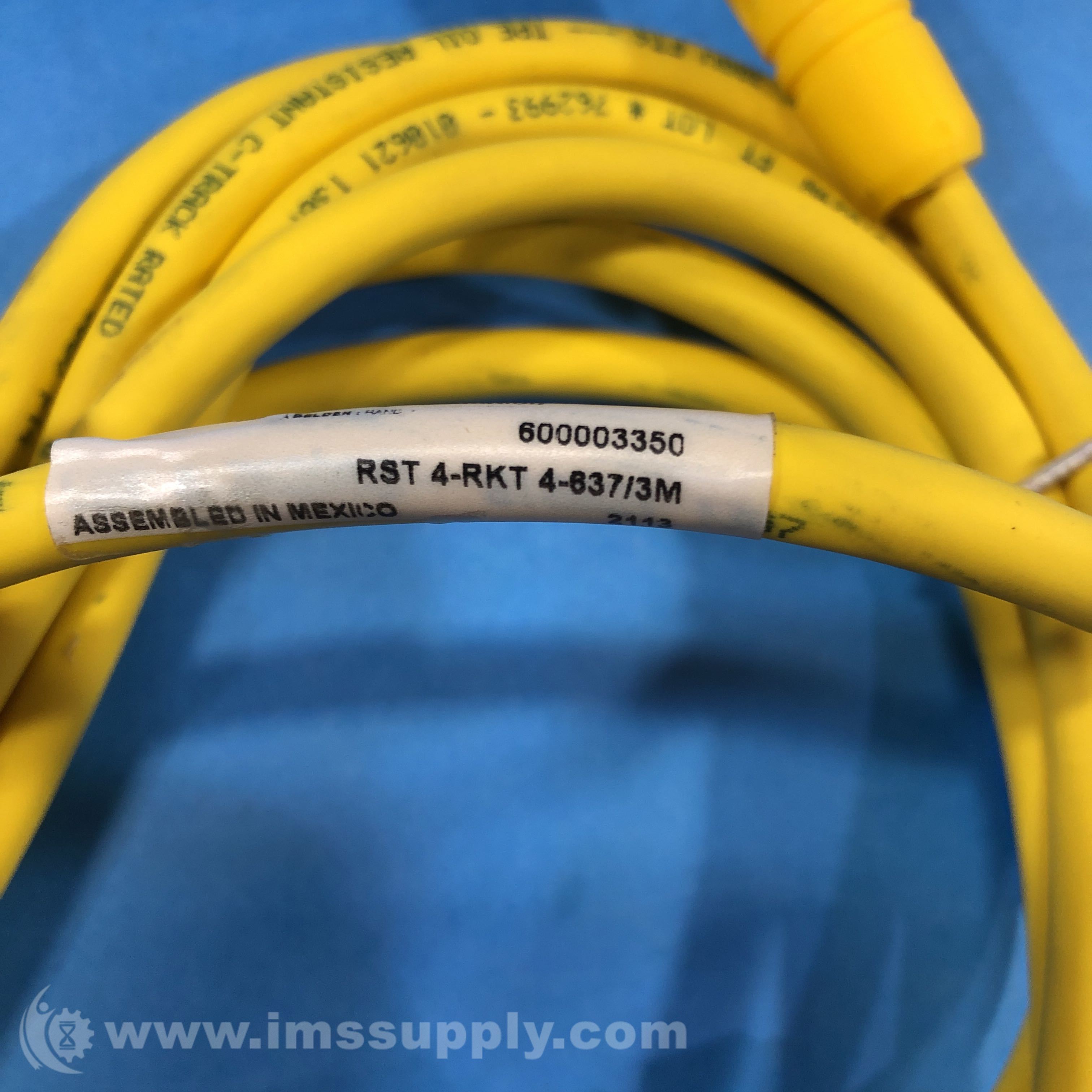 Lumberg RST 4-RKT 4-637/3M Micro (M12) Double Ended Cordset - IMS Supply