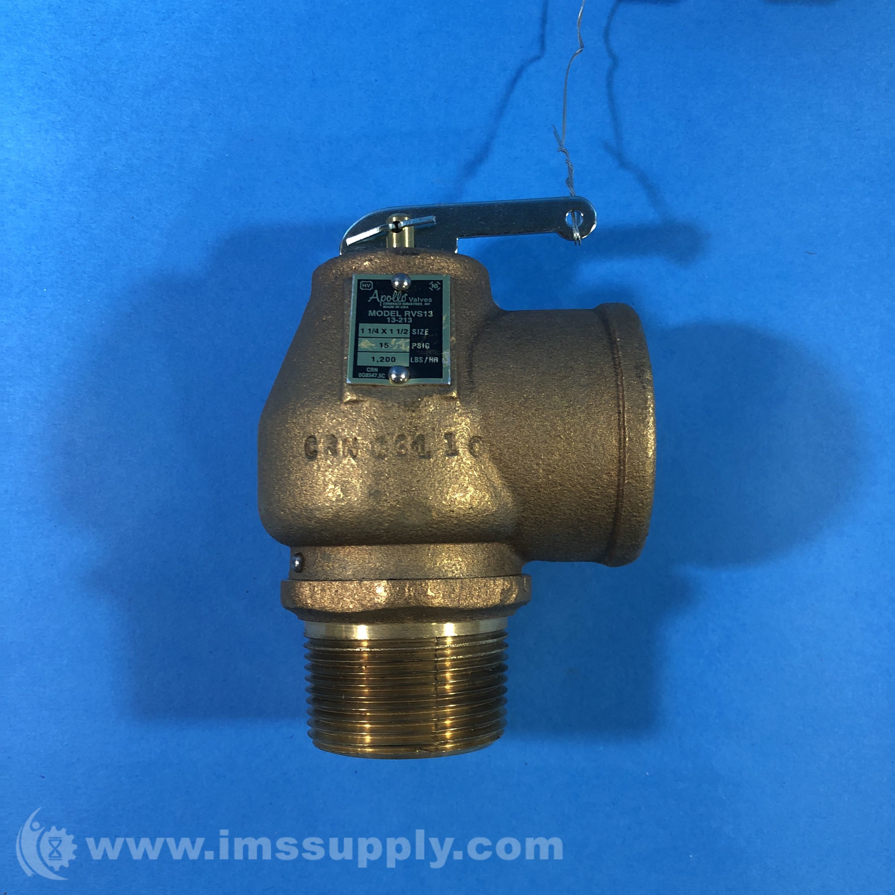 Apollo RVS13-13-213 Bronze Safety Relief Valve - IMS Supply