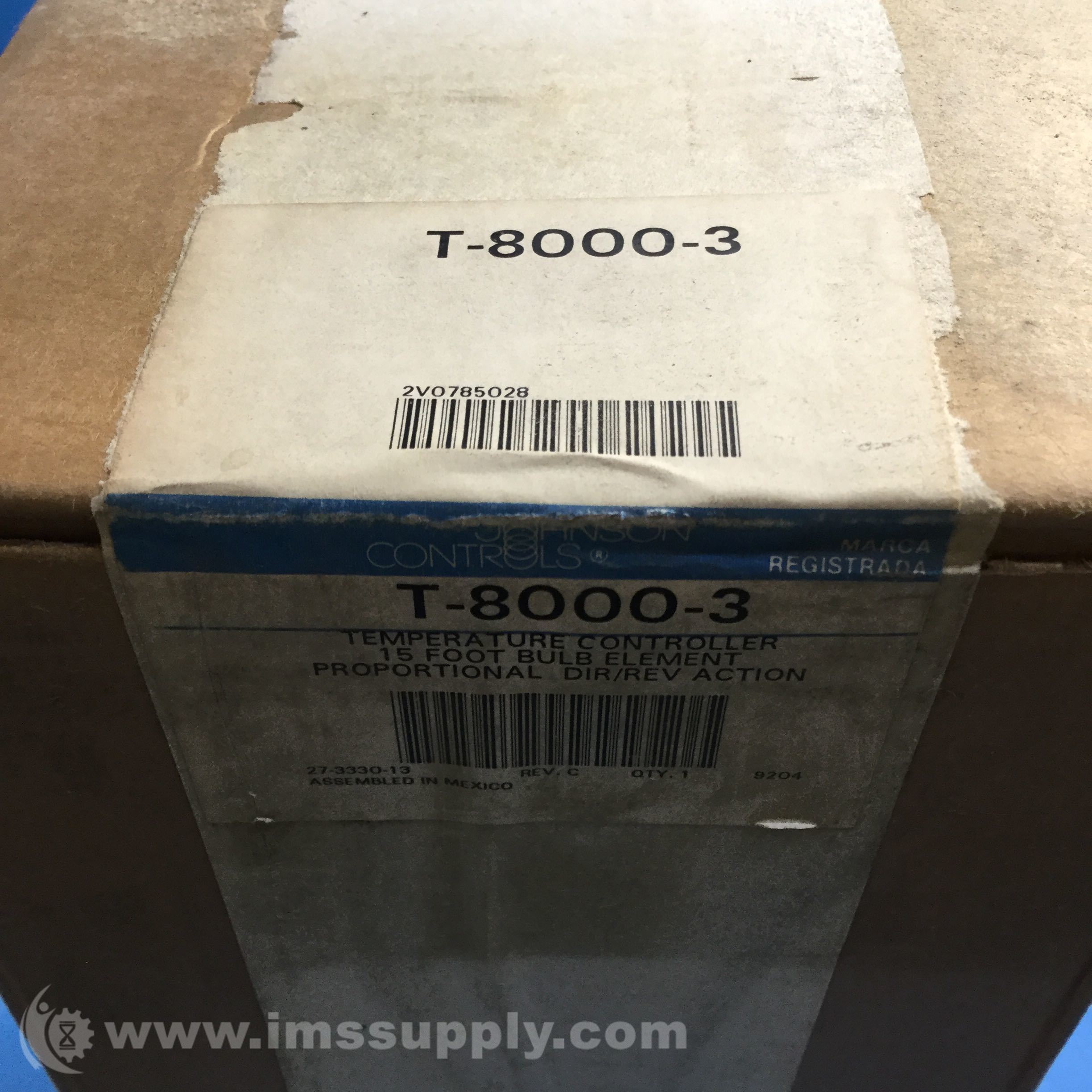 Johnson Controls T-8000-3 Pneumatic Remote Element Controller - IMS Supply