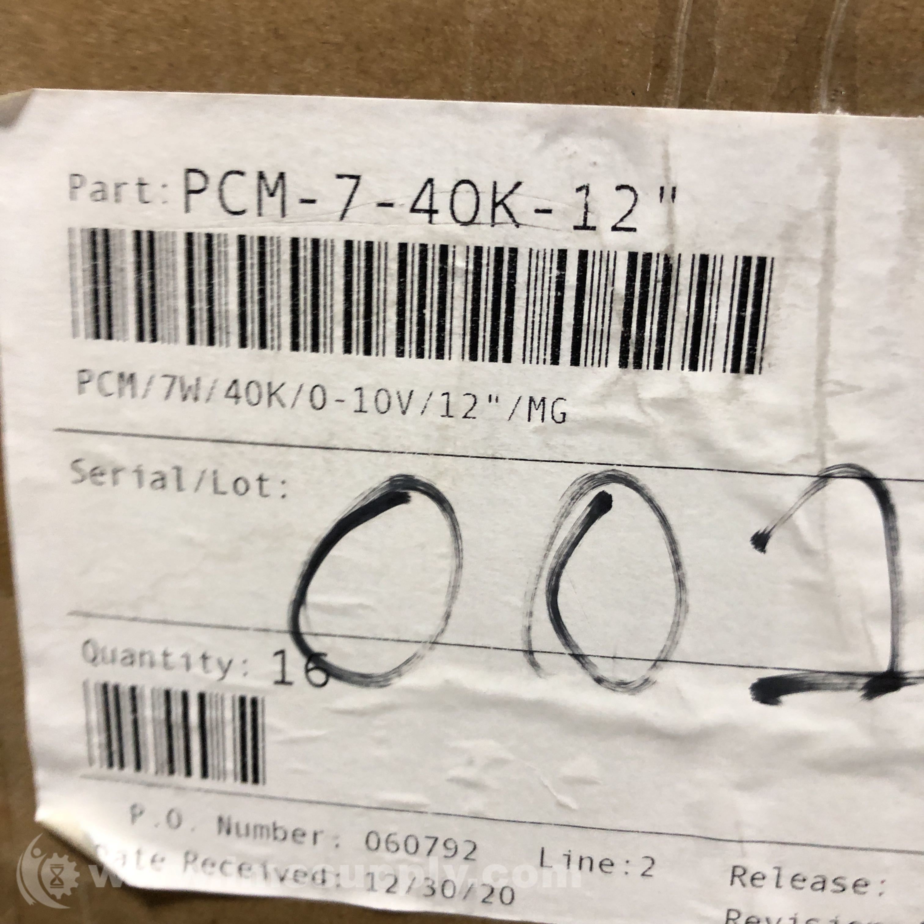 INSIGHT PCM/7W/40K/0-10V/12"/MG Box of 16 - IMS Supply