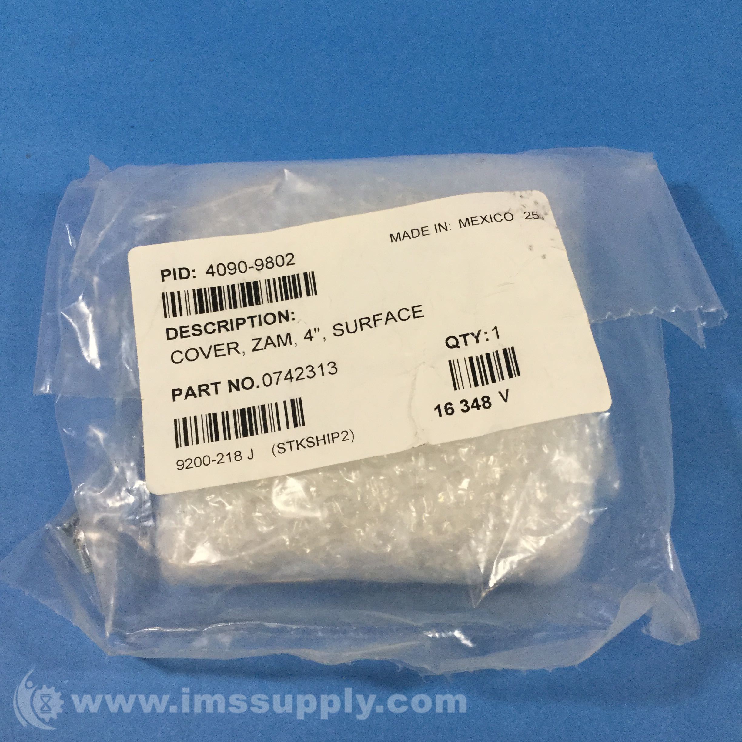 Simplex 0742313 4090-9802 Cover ZAM 4" Surface - IMS Supply