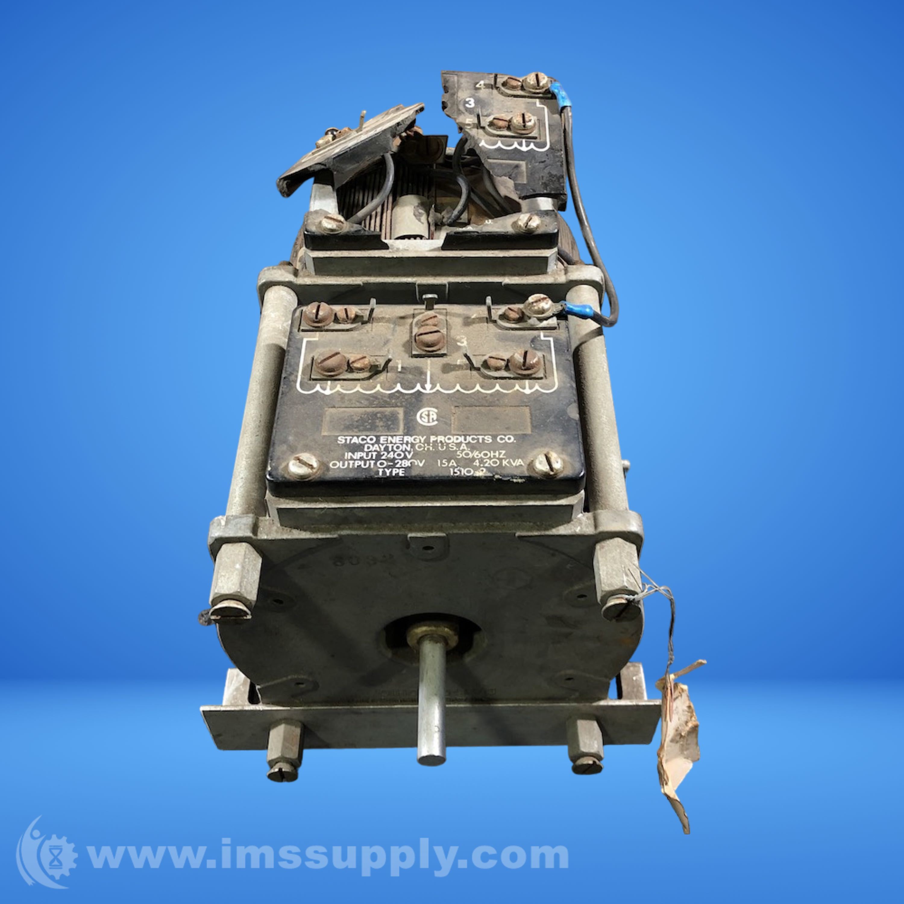 Staco Energy Products Co. Variable Transformer Type - IMS Supply