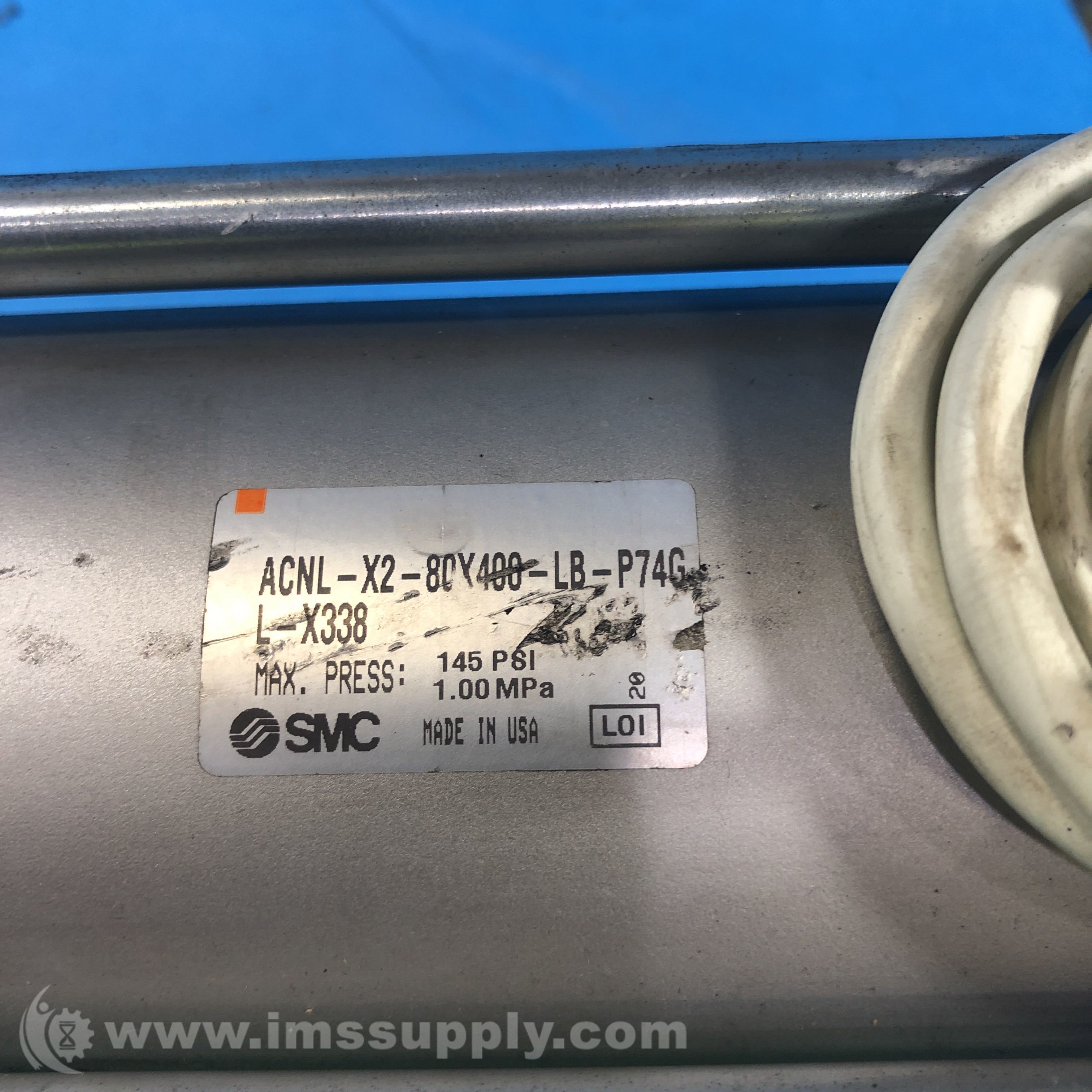 SMC ACNL-X2-80X-400-LB-P74G Pneumatic Tie Rod Cylinder - IMS Supply