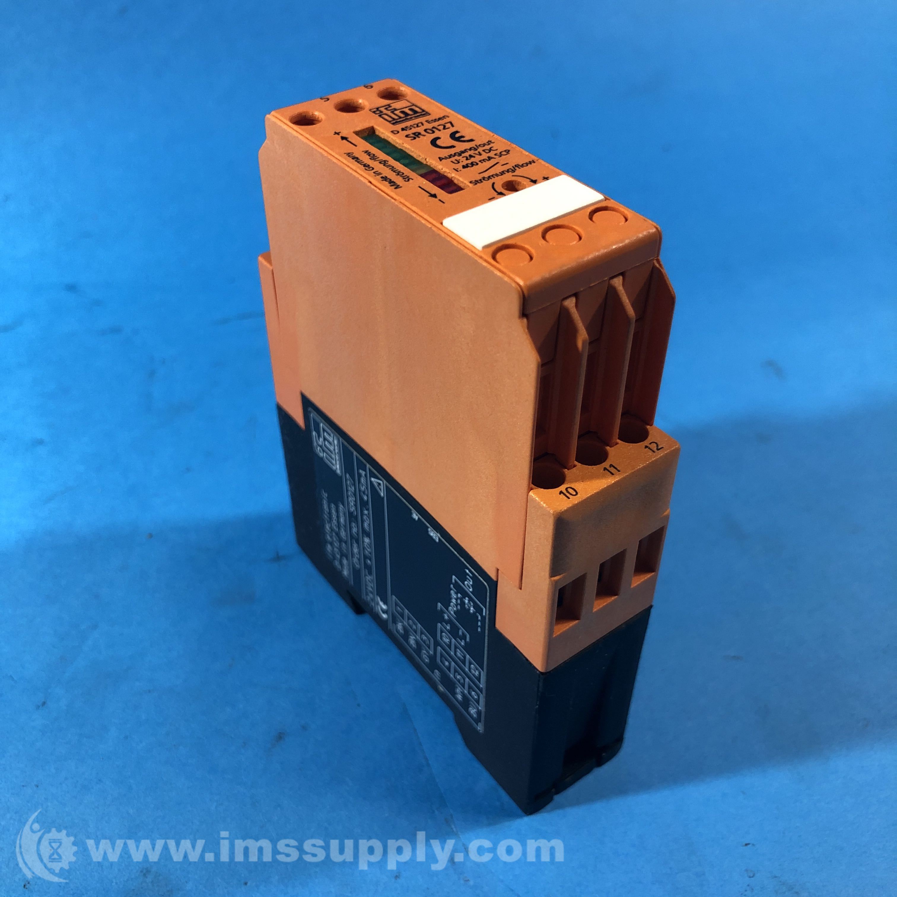 Ifm SR0127 Control Monitor for Flow Sensors, 24VDC - IMS Supply