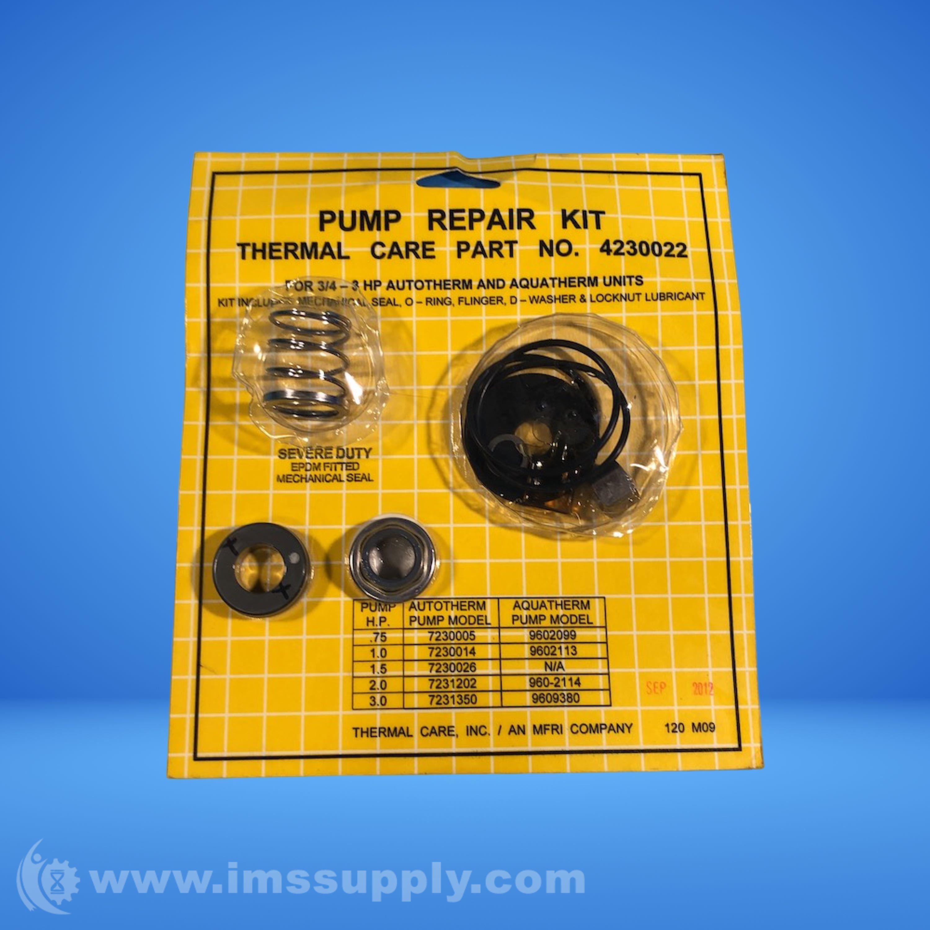 Thermal Care 4230022 Pump Repair Kit - IMS Supply