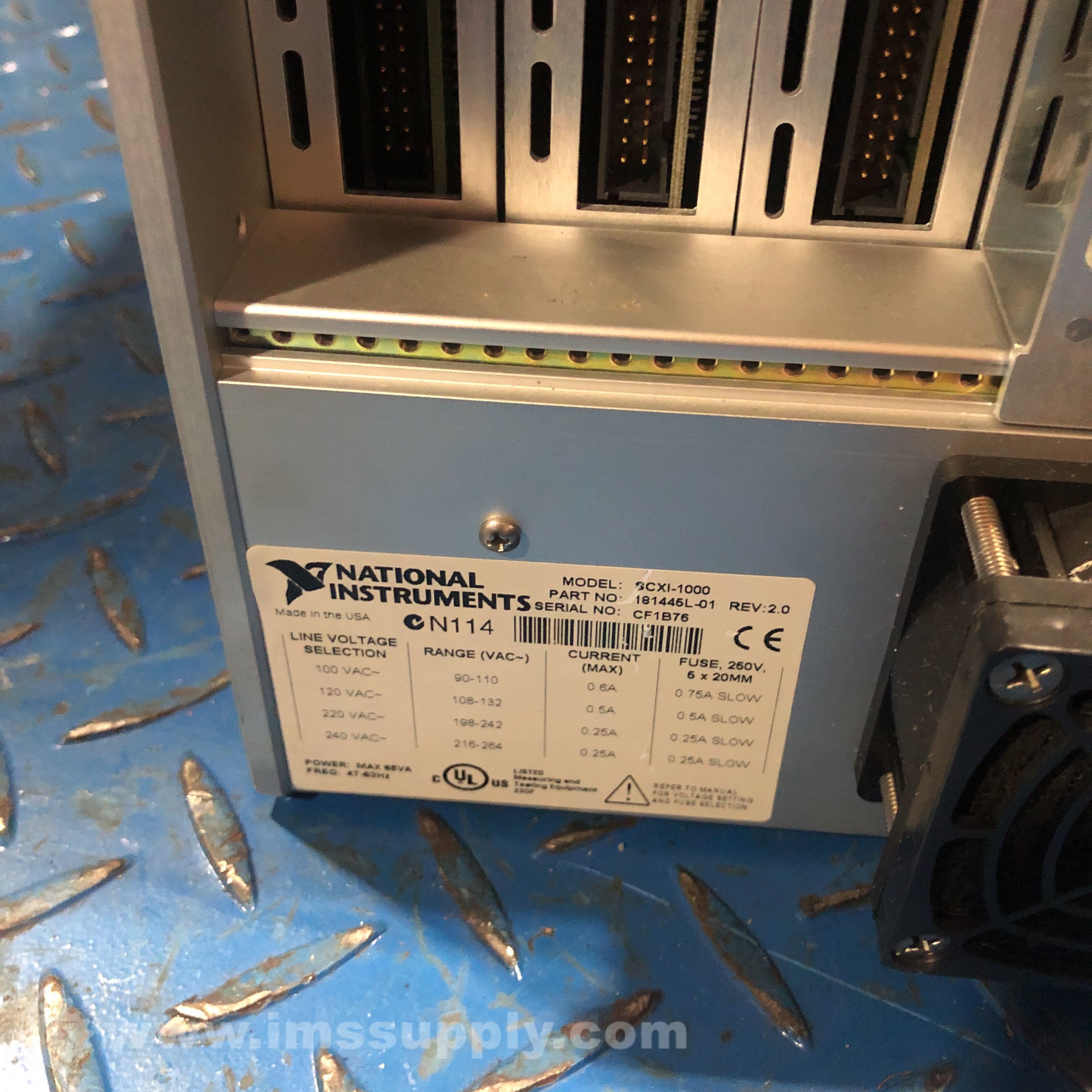 National Instruments 181445L-01 4 Slot Chassis - IMS Supply