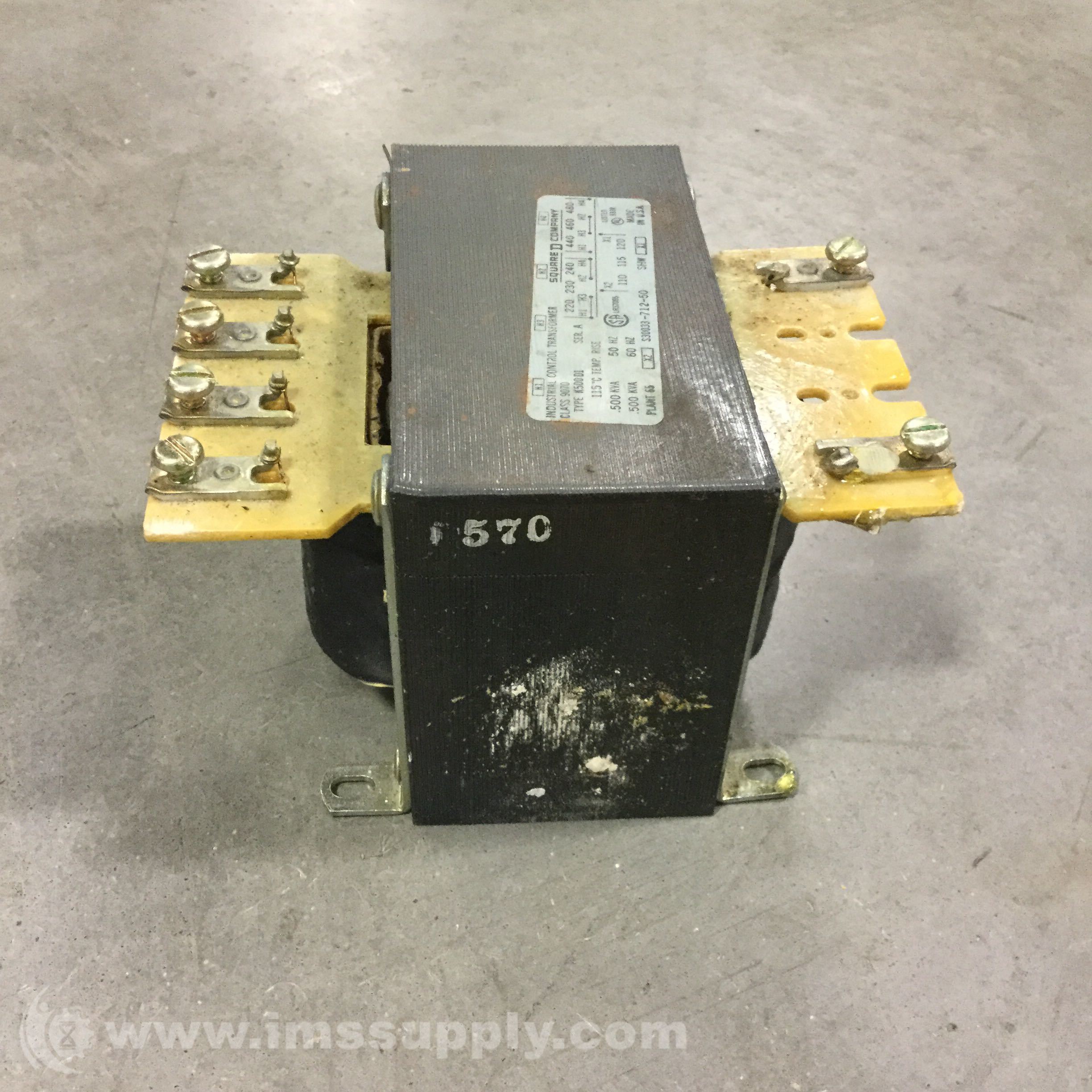 Square D 9070-K500D1 Industrial Control Transformer - IMS Supply