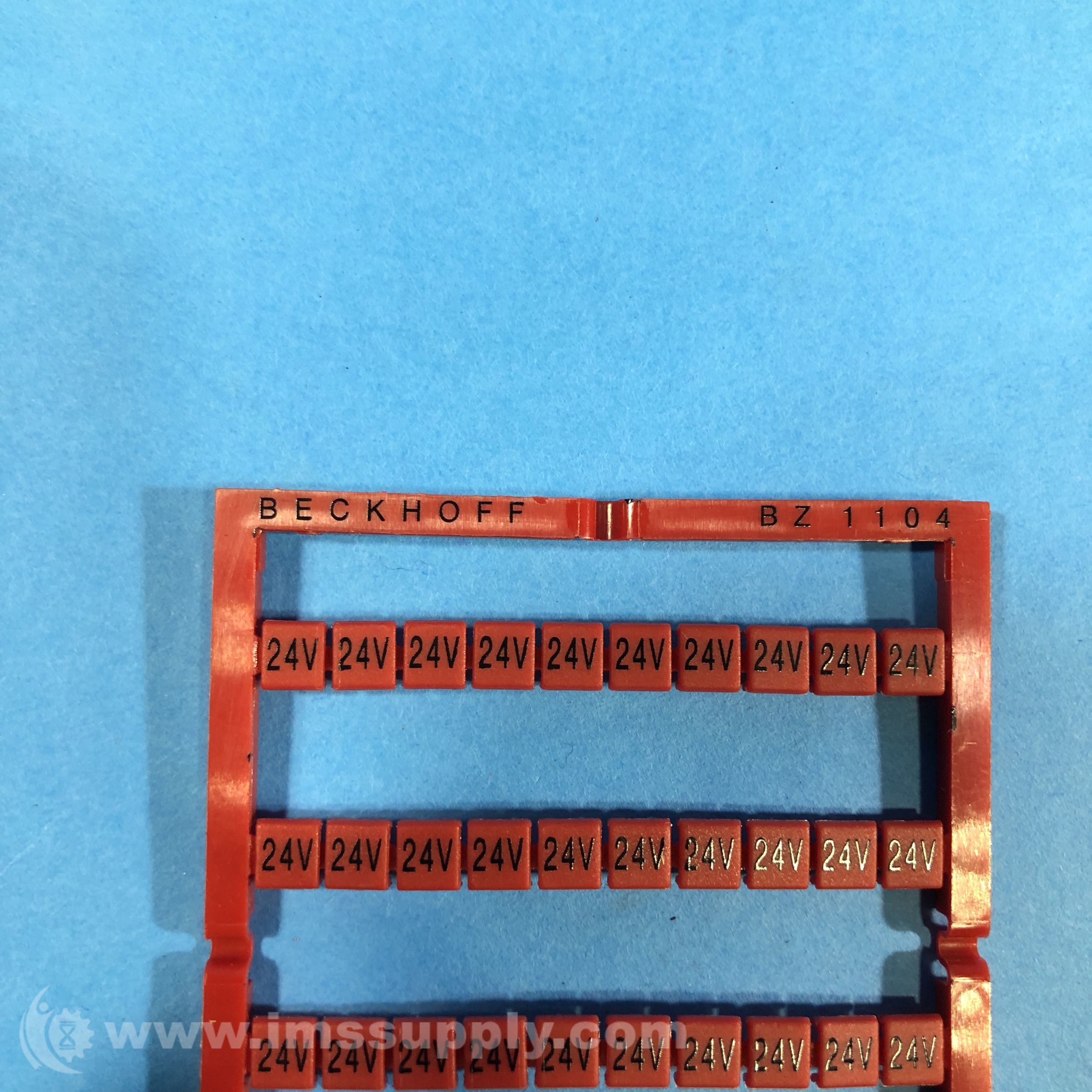 Beckhoff BZ1104 100 Contact Labels, 5 X 5 Mm, Red - IMS Supply