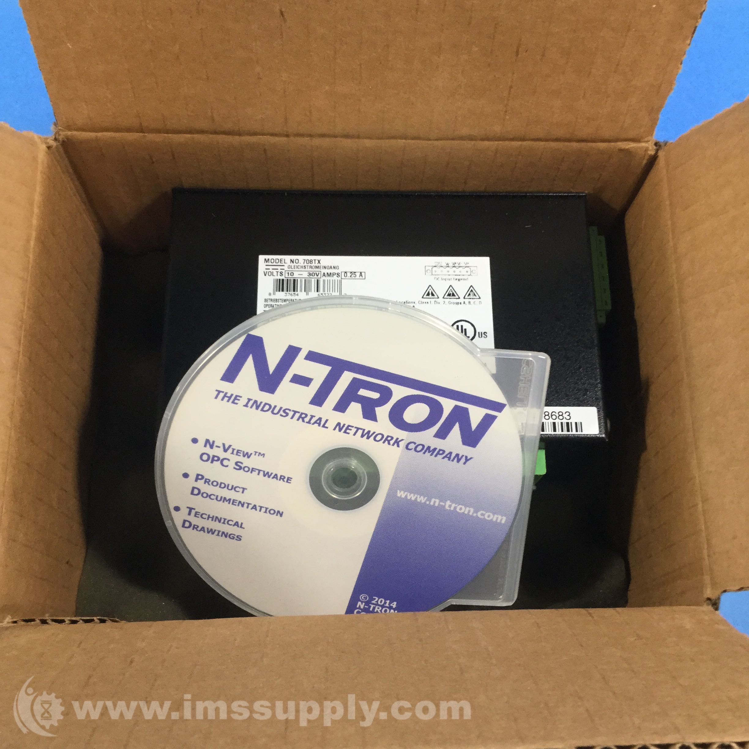 N-tron 708TX Ethernet Switch, Managed, 8 Copper 10-30VDC, 0.25A - IMS ...