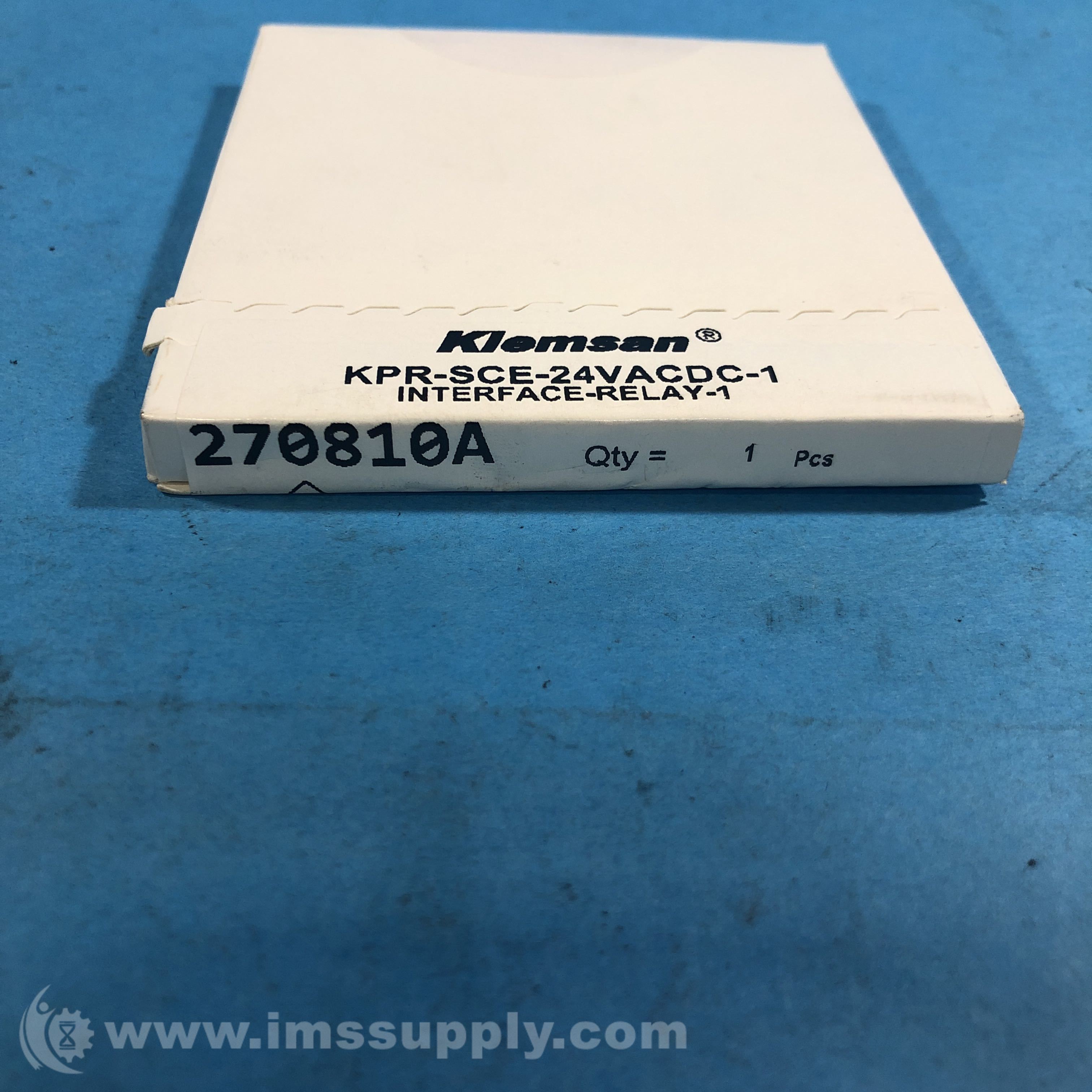 Klemsan 270810A KPR-SCE-24VACDC-1 Interface Relay - IMS Supply