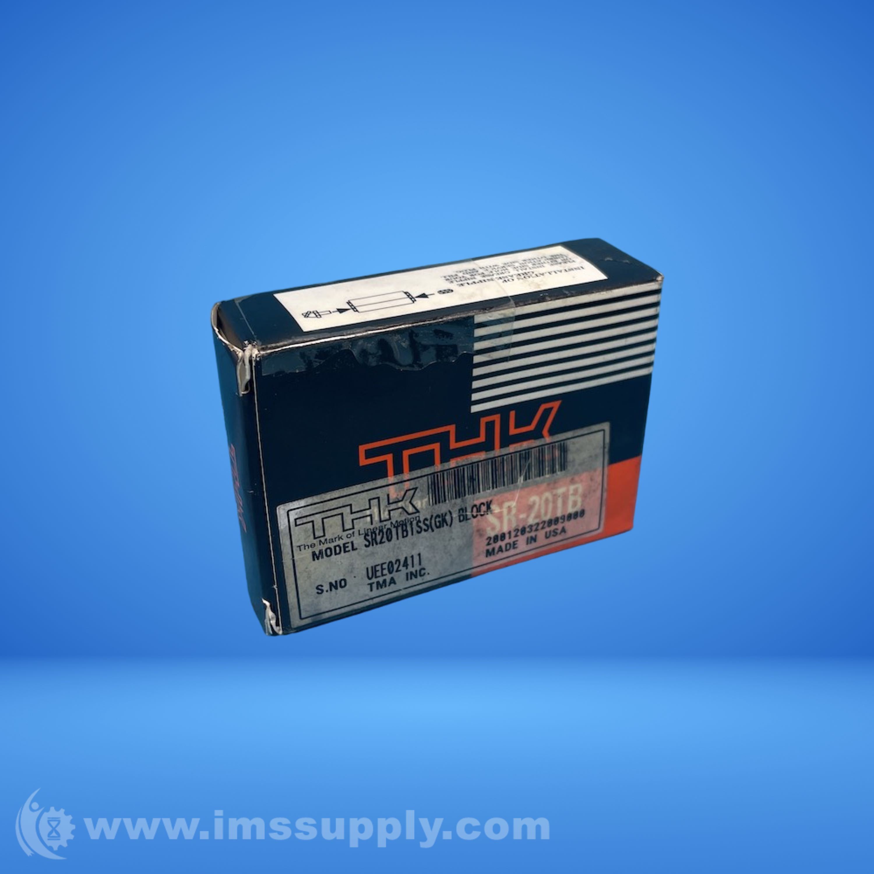 THK SR20TB1SS(GK) BLOCK Linear Guide Rail Bearing - IMS Supply