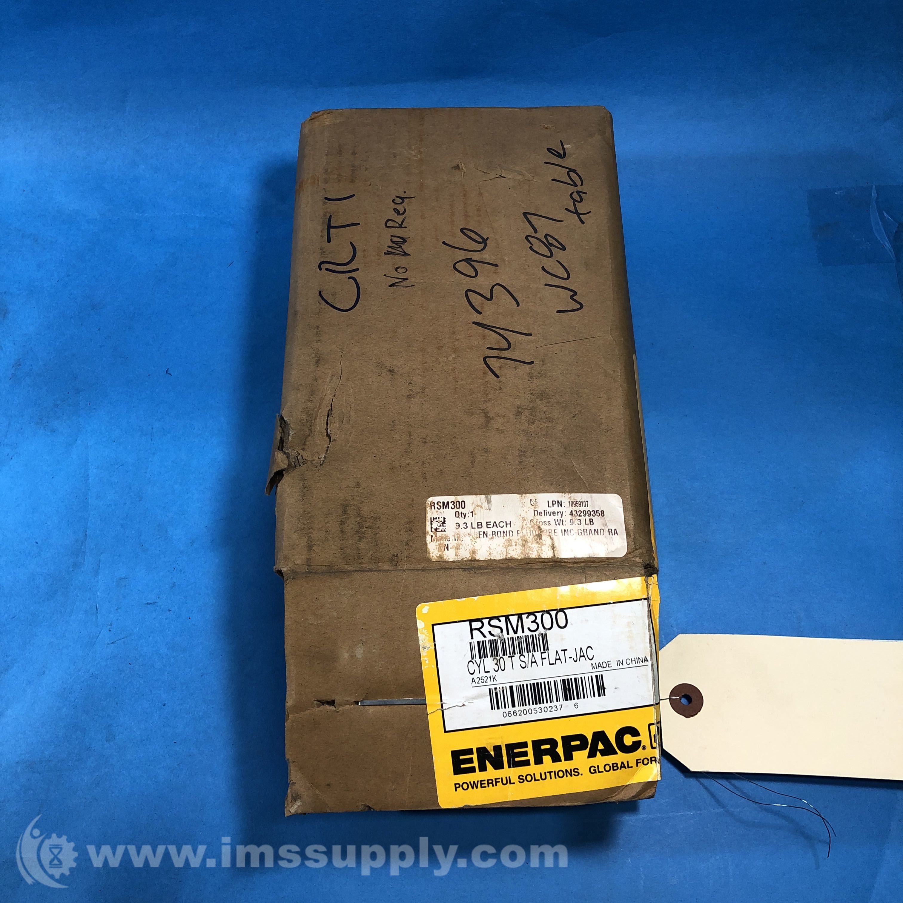 Enerpac RSM300 Low Height Hydraulic Cylinder - IMS Supply
