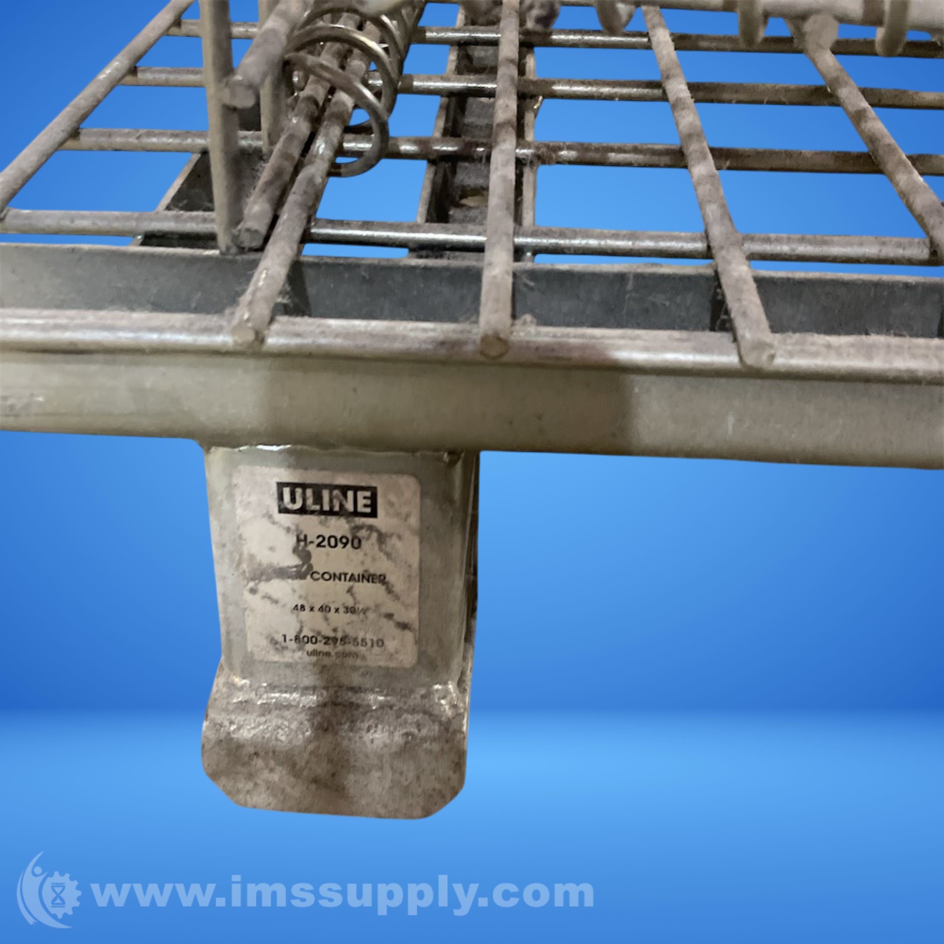 Uline H-2090 Collapsible Wire Container - IMS Supply