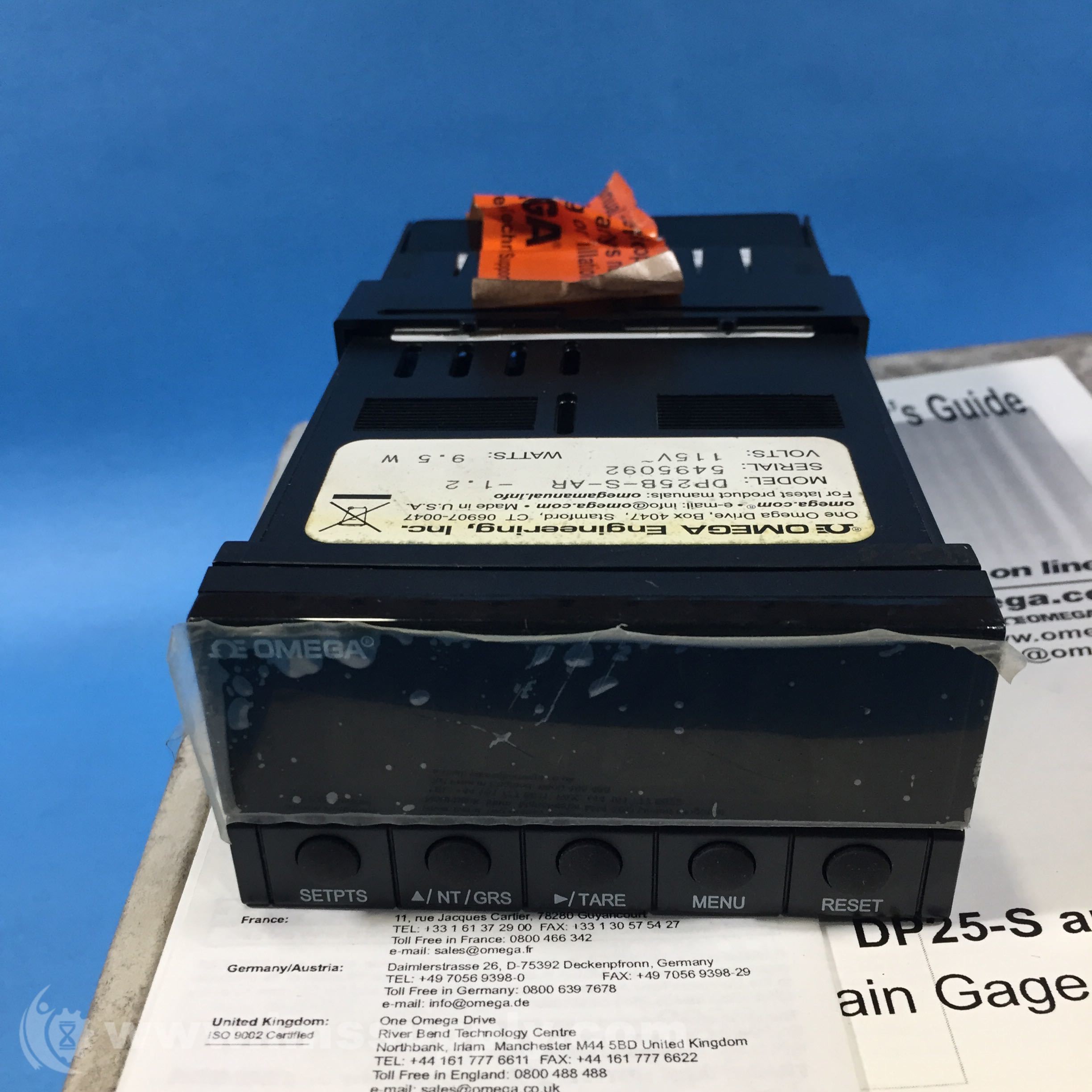 Omega Engineering DP25B-S-AR-1.2 Strain Gage Panel Meter - IMS Supply