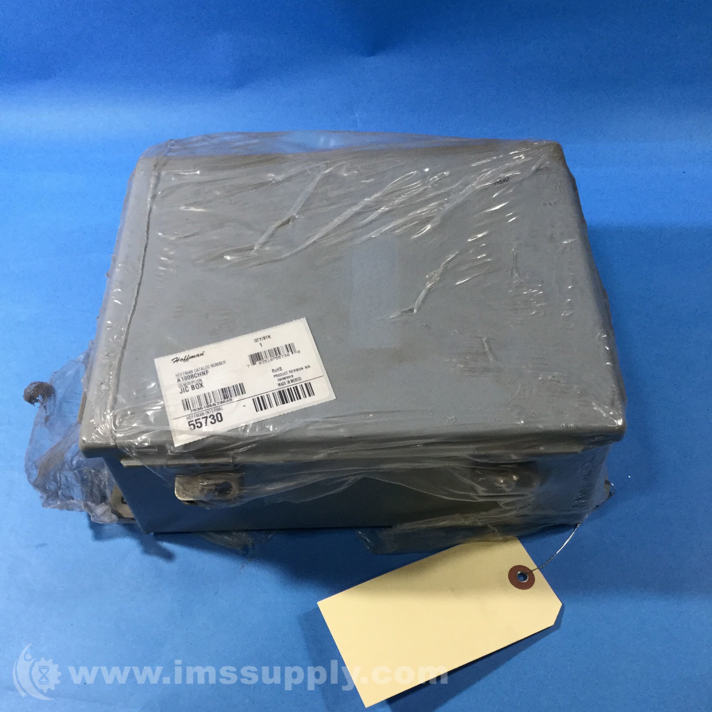 Hoffman A1008CHNF Type 4 Hinged Cover Junction Box, Wall Mount - IMS Supply