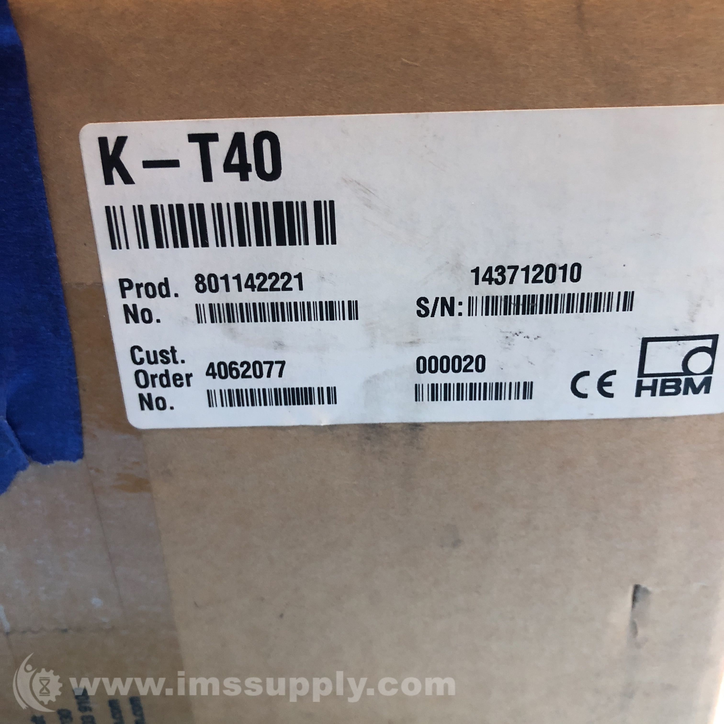 Hbm K-T40 Torque Transducer - IMS Supply