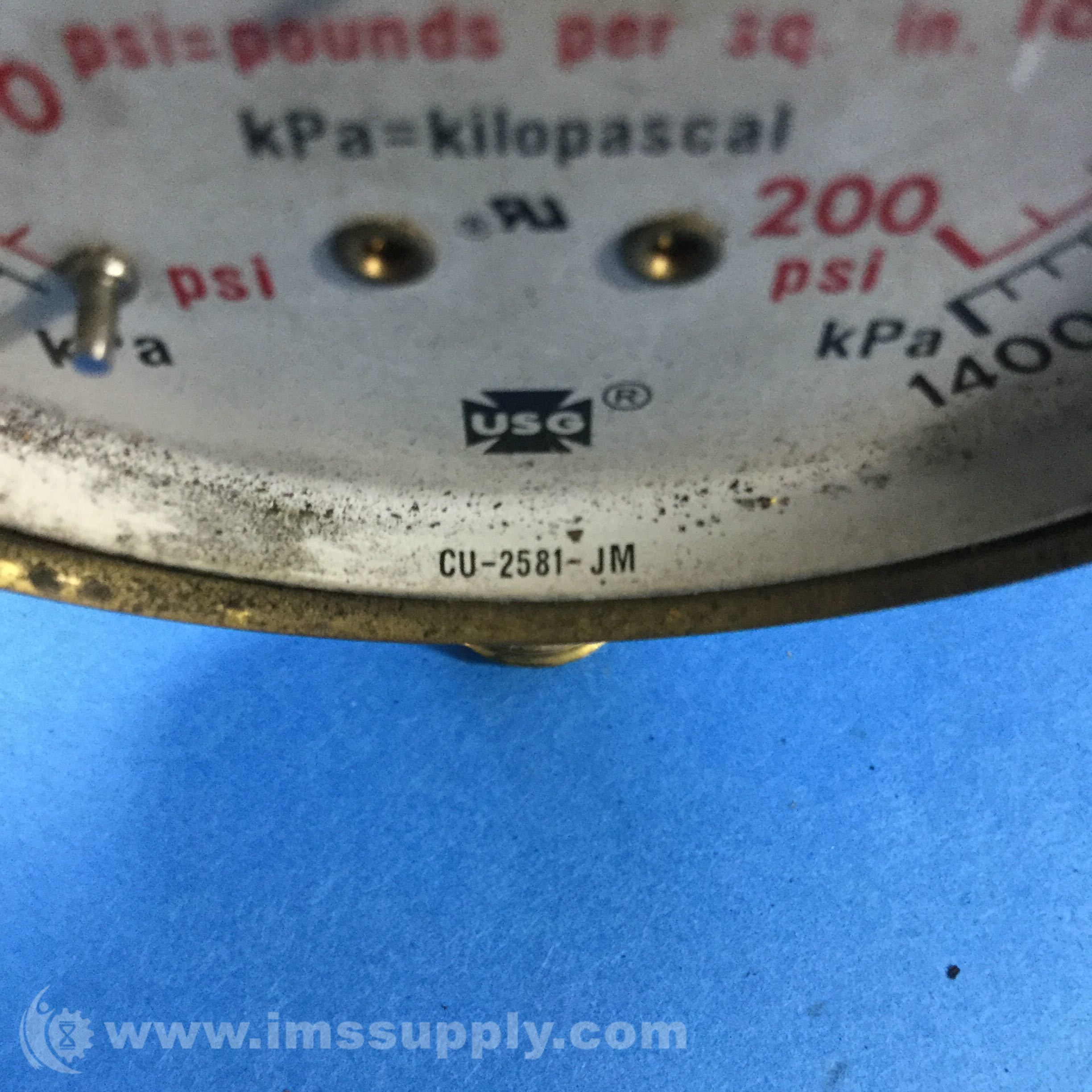 USG CU-2581-JM Regulator Gauge - IMS Supply